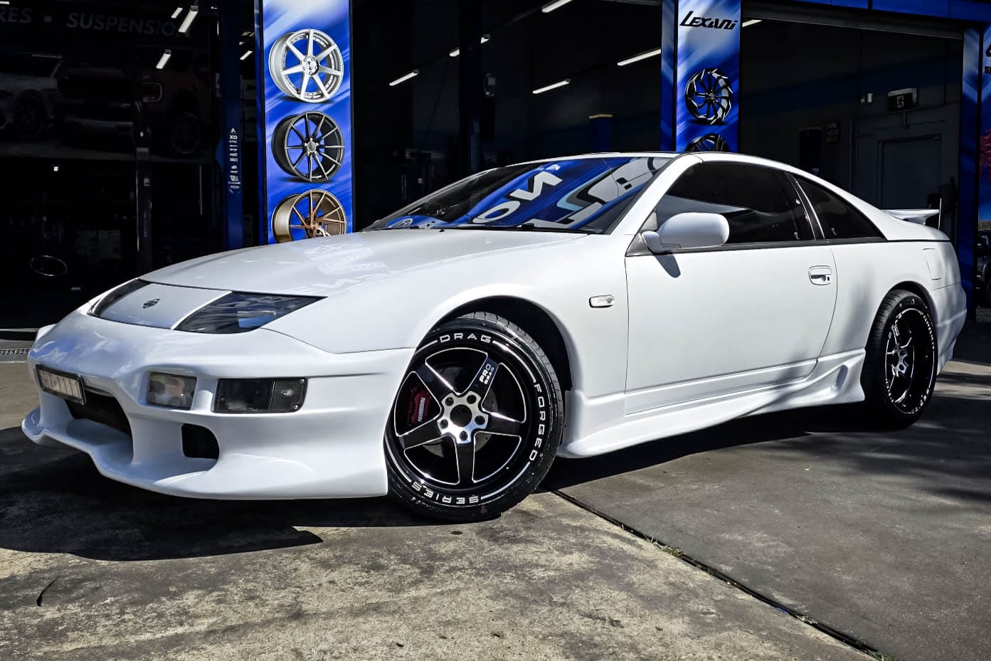 nissan 300zx pro drag pd1 black lip wheel #16483