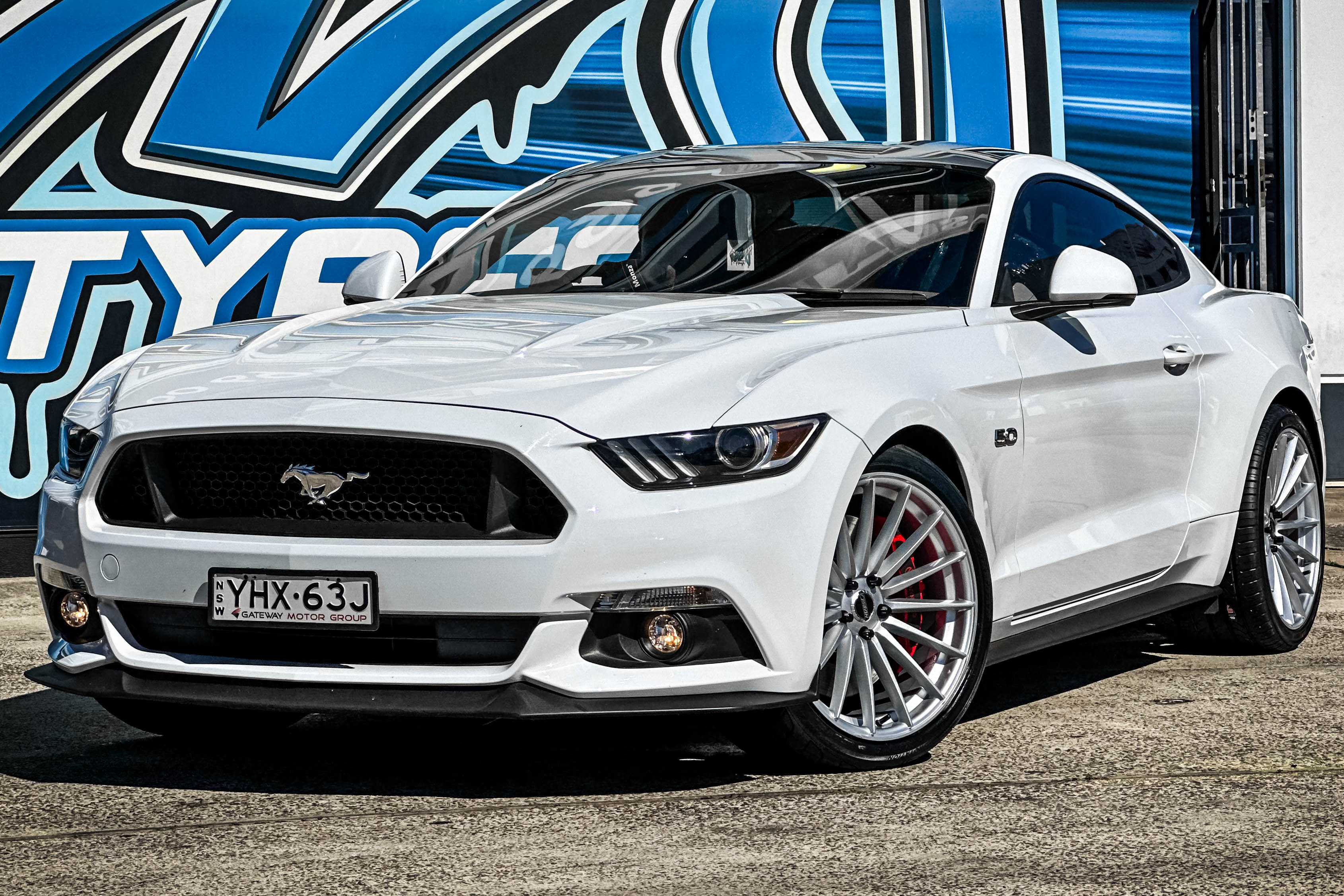 ford mustang hussla berlin bright silver wheel #16493