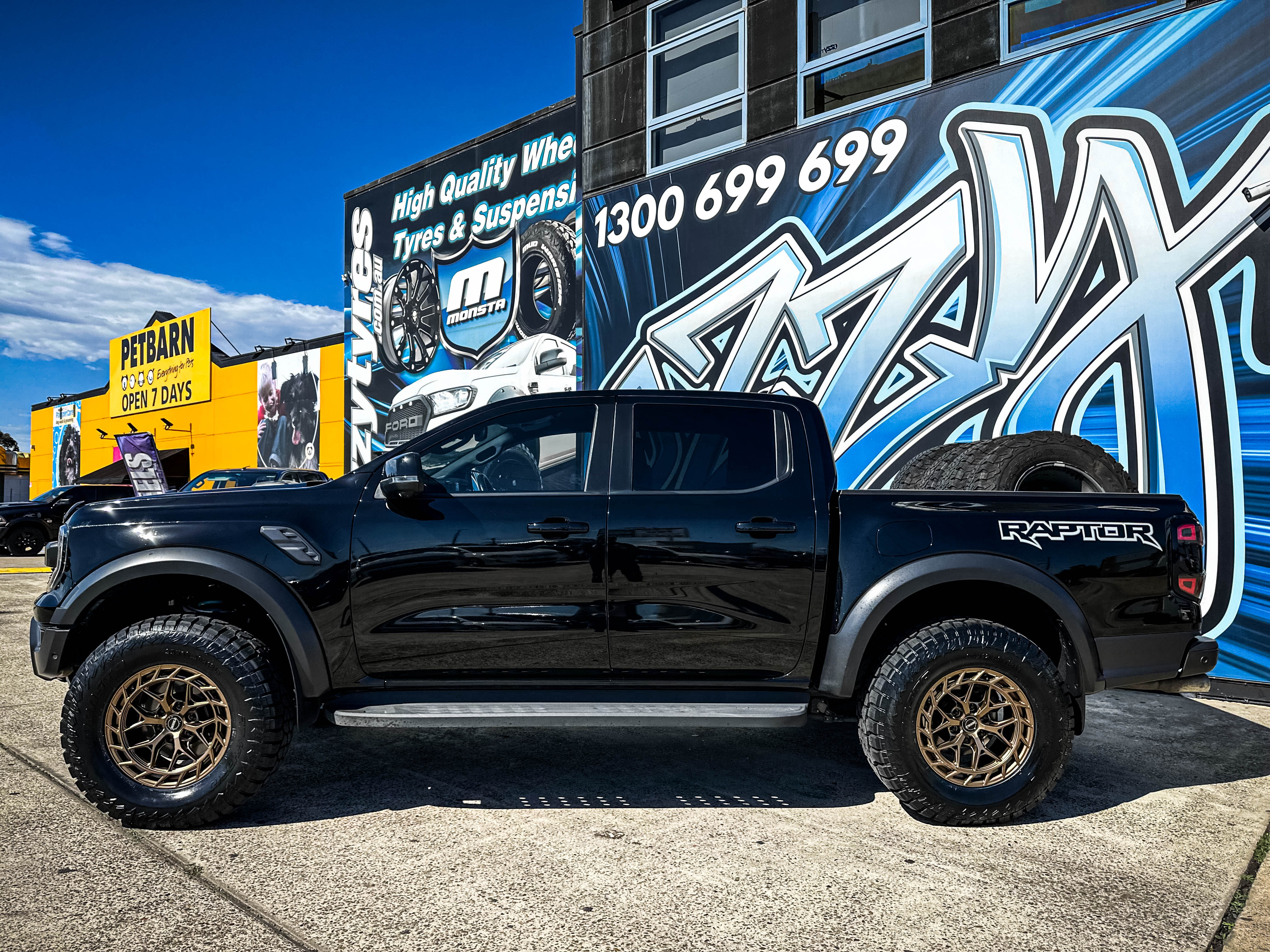 ford ranger raptor hussla gunner copper bronze wheel #16509