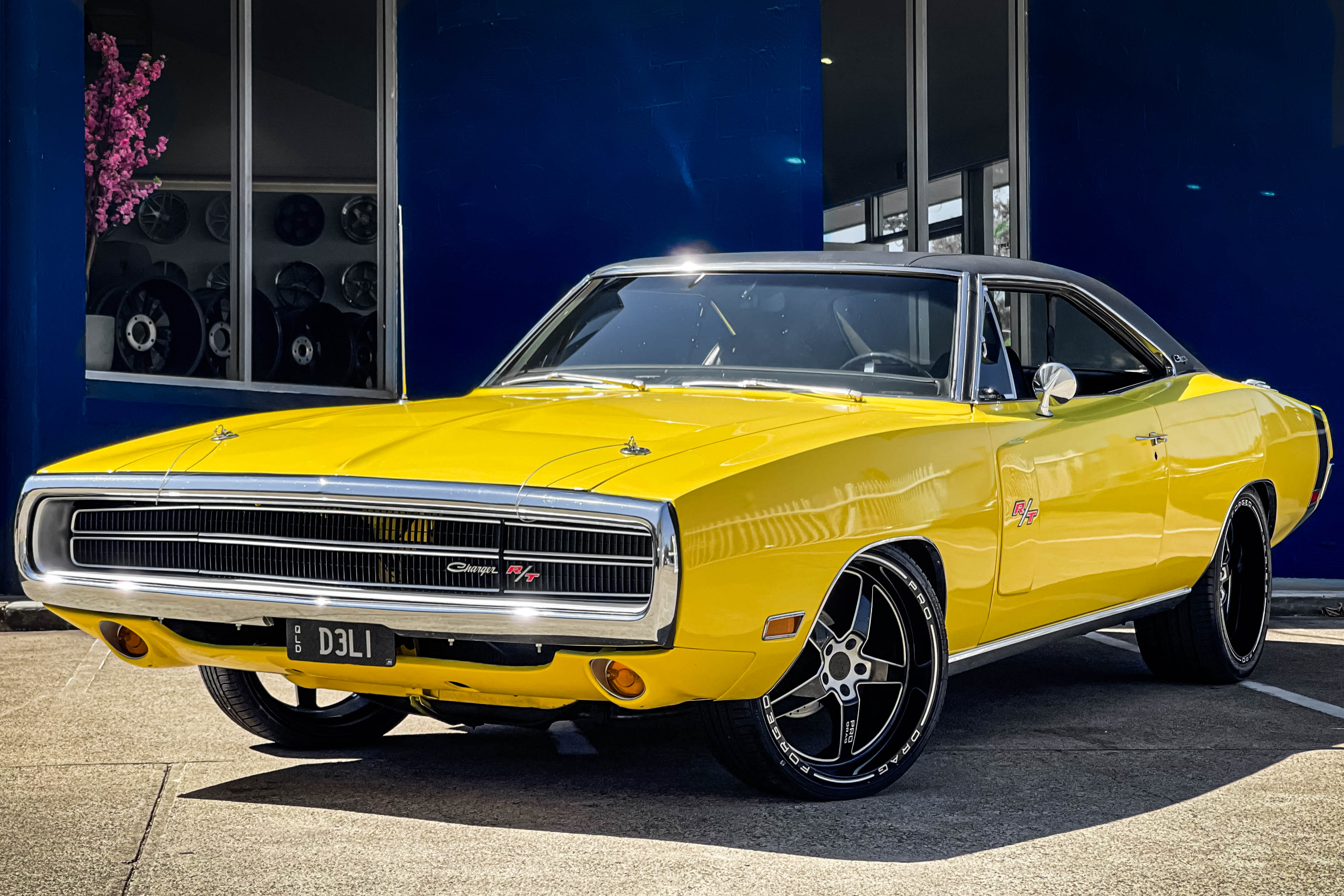 dodge charger pro drag pd1 black lip wheel #16535