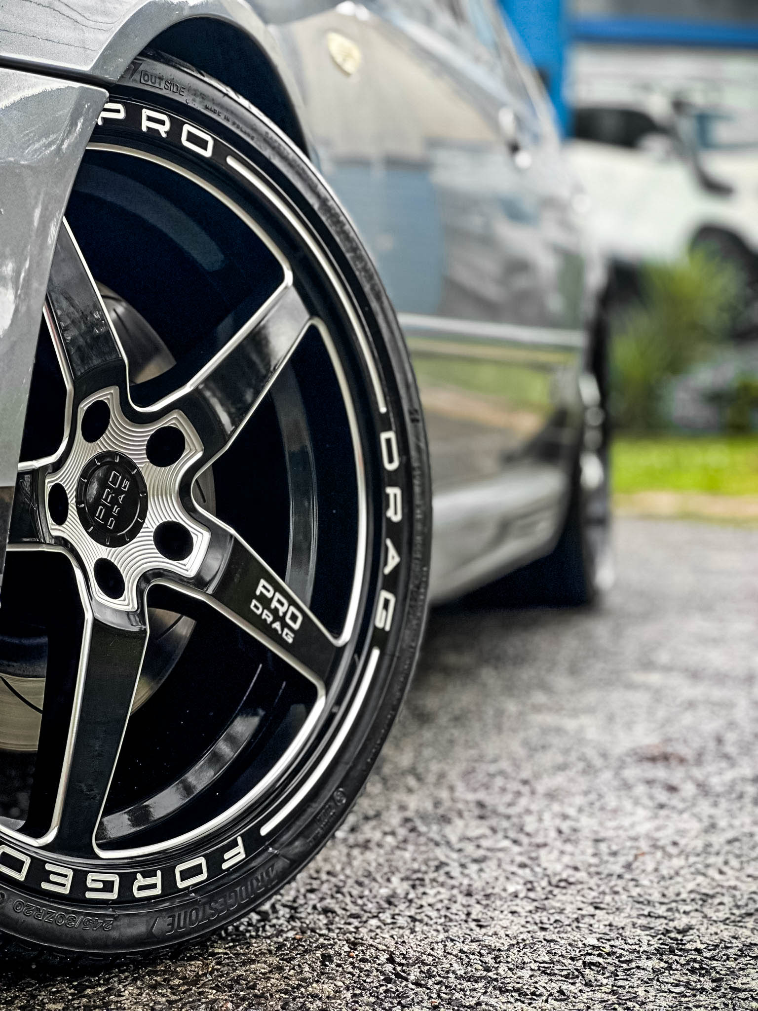 ford falcon pro drag pd1 black lip wheel #16539