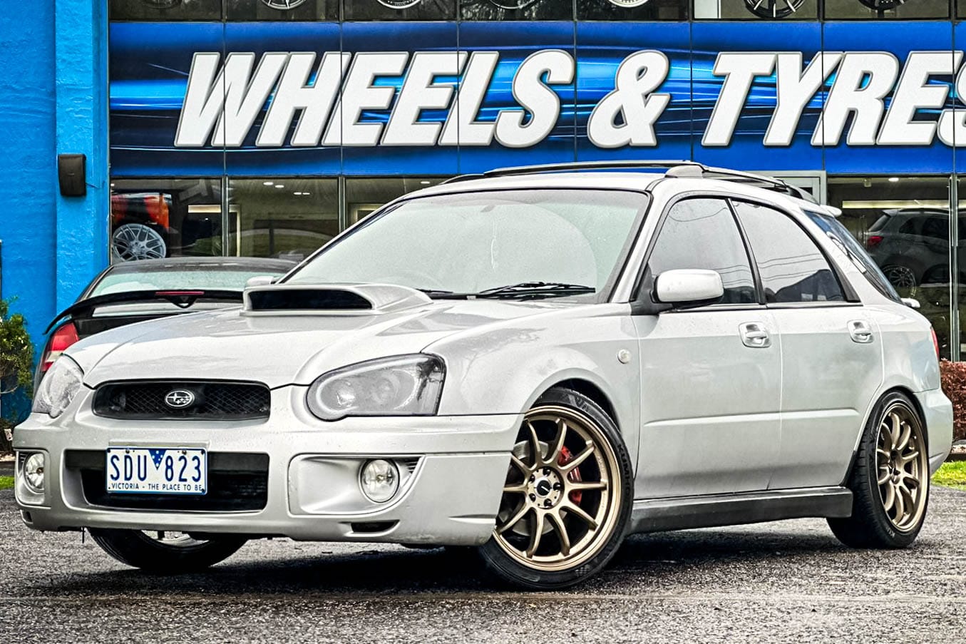 subaru wrx avid av-40 matte bronze wheel #16565