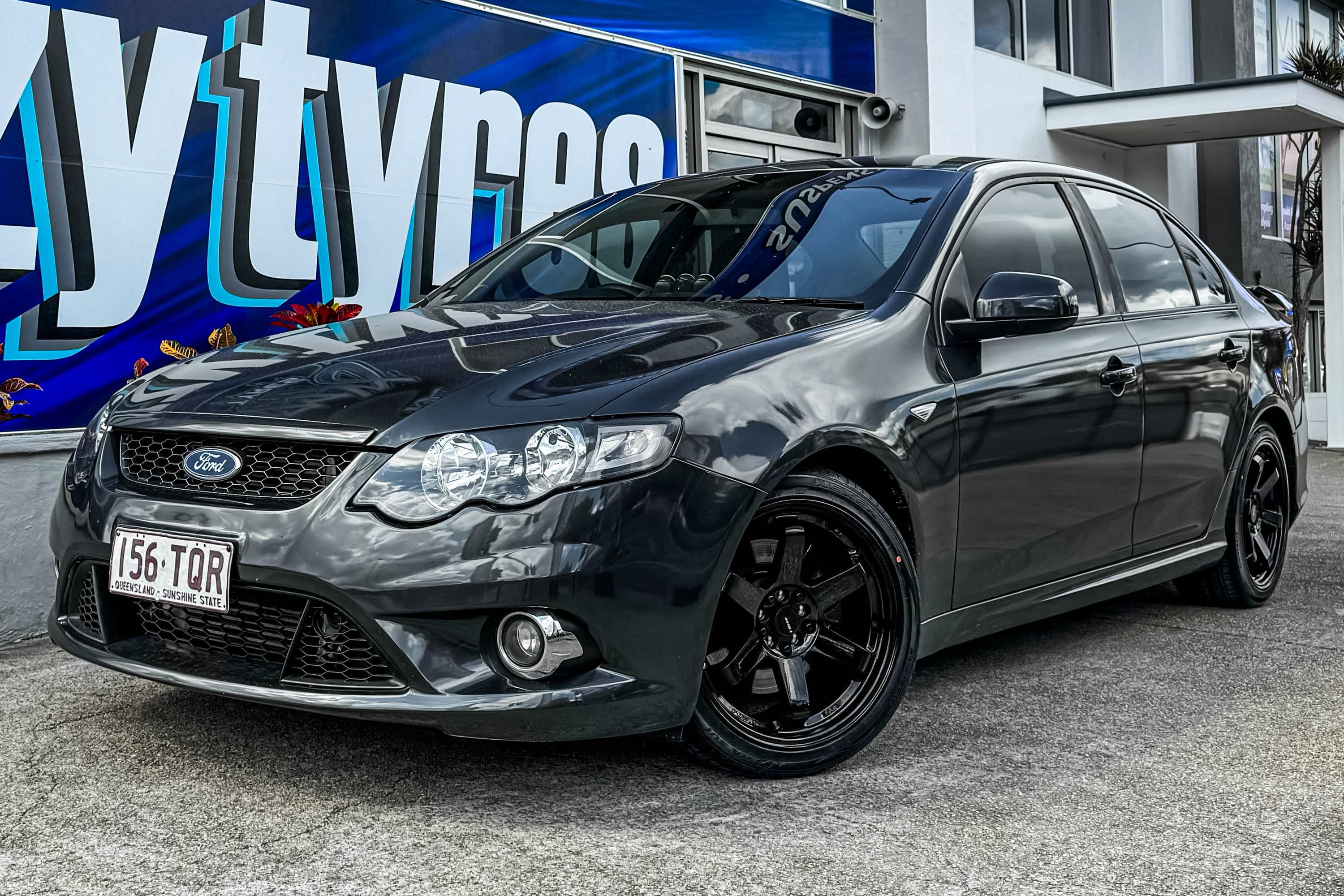 ford falcon avid av-06 gloss black wheel #16614