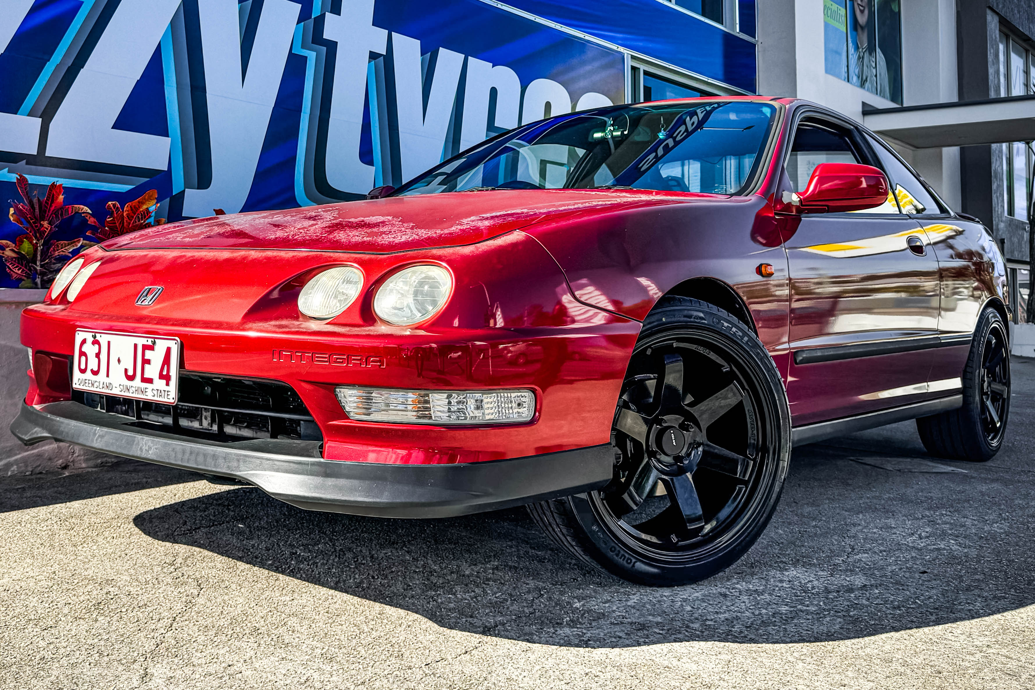 HONDA INTEGRA AVID AV-06 GLOSS BLACK Wheel #16623