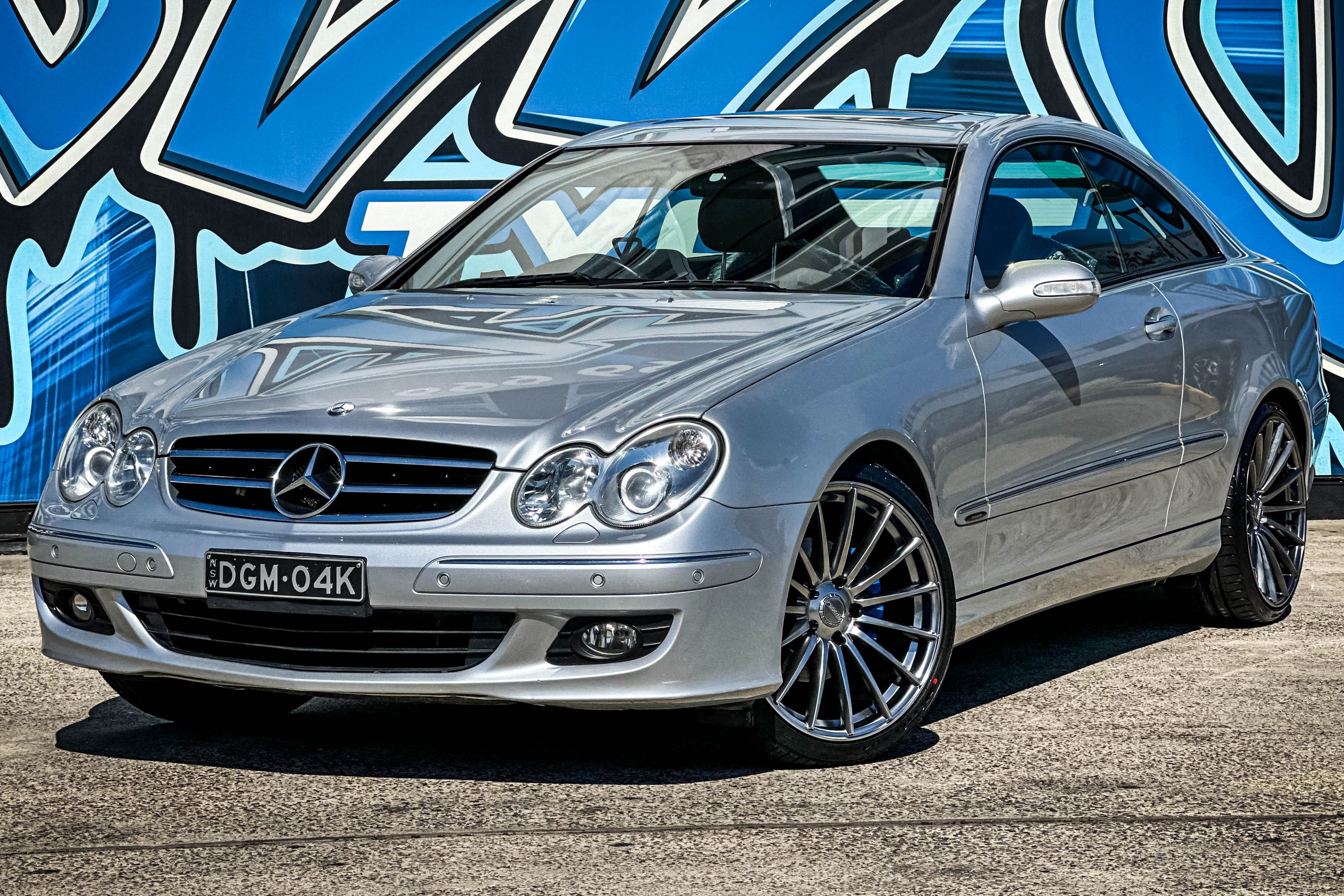 mercedes-benz clk-class hussla berlin hyper black wheel #16663