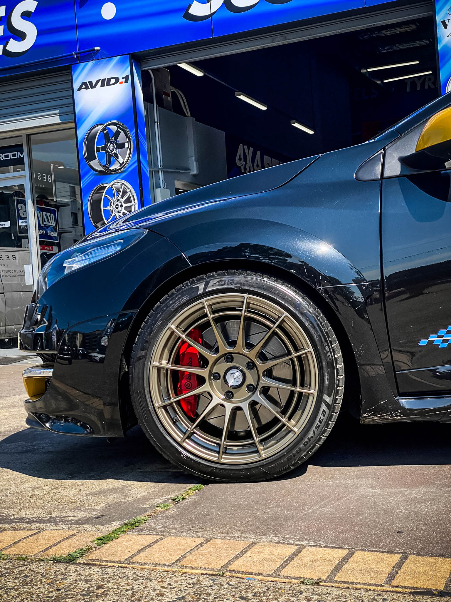 renault megane hussla tokyo matte bronze wheel #16721