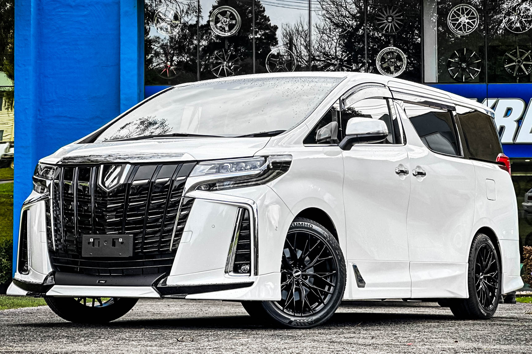 toyota alphard hussla rizz gloss black wheel #16722