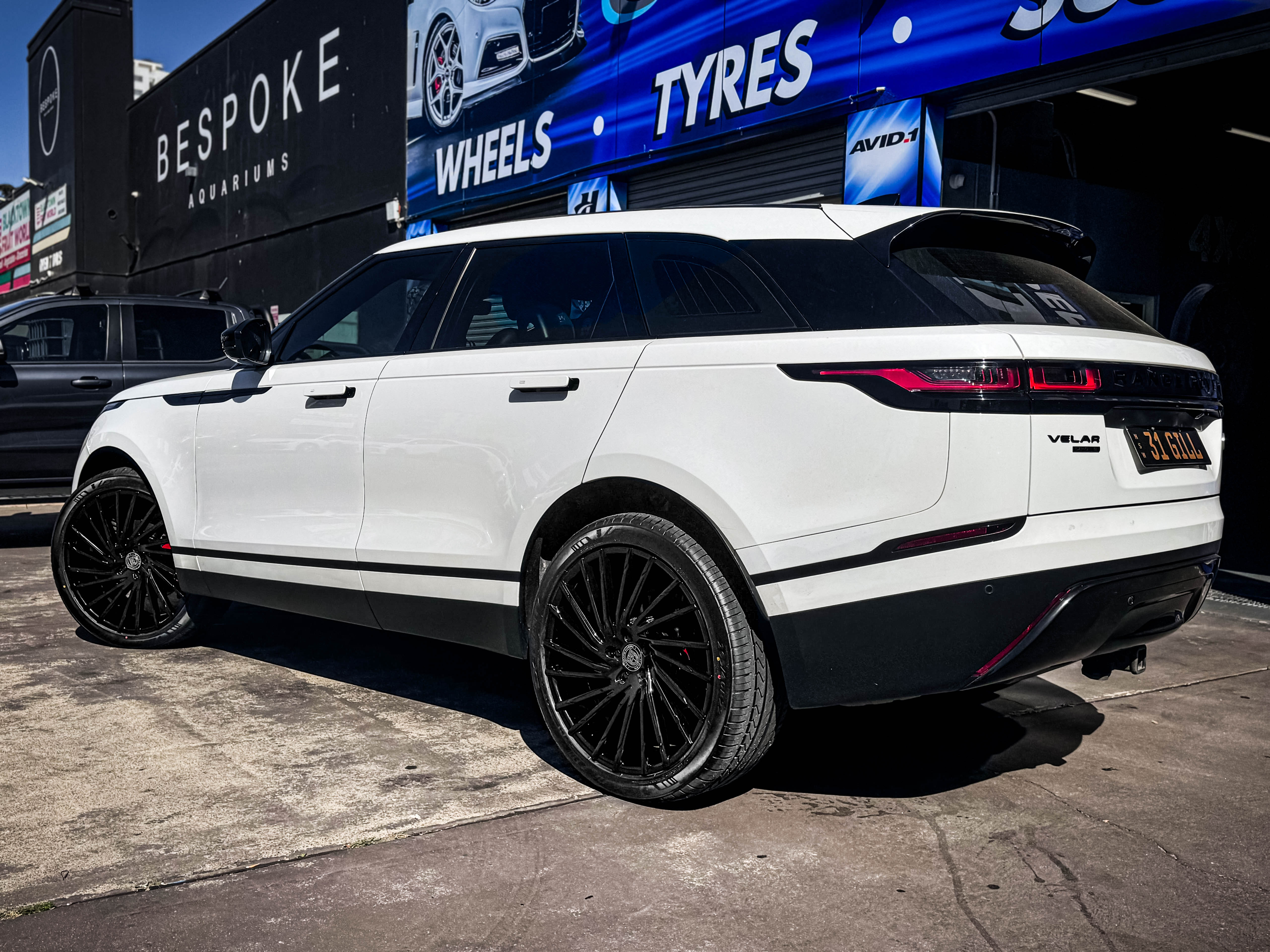 land rover range rover velar lexani wraith full gloss black wheel #16747
