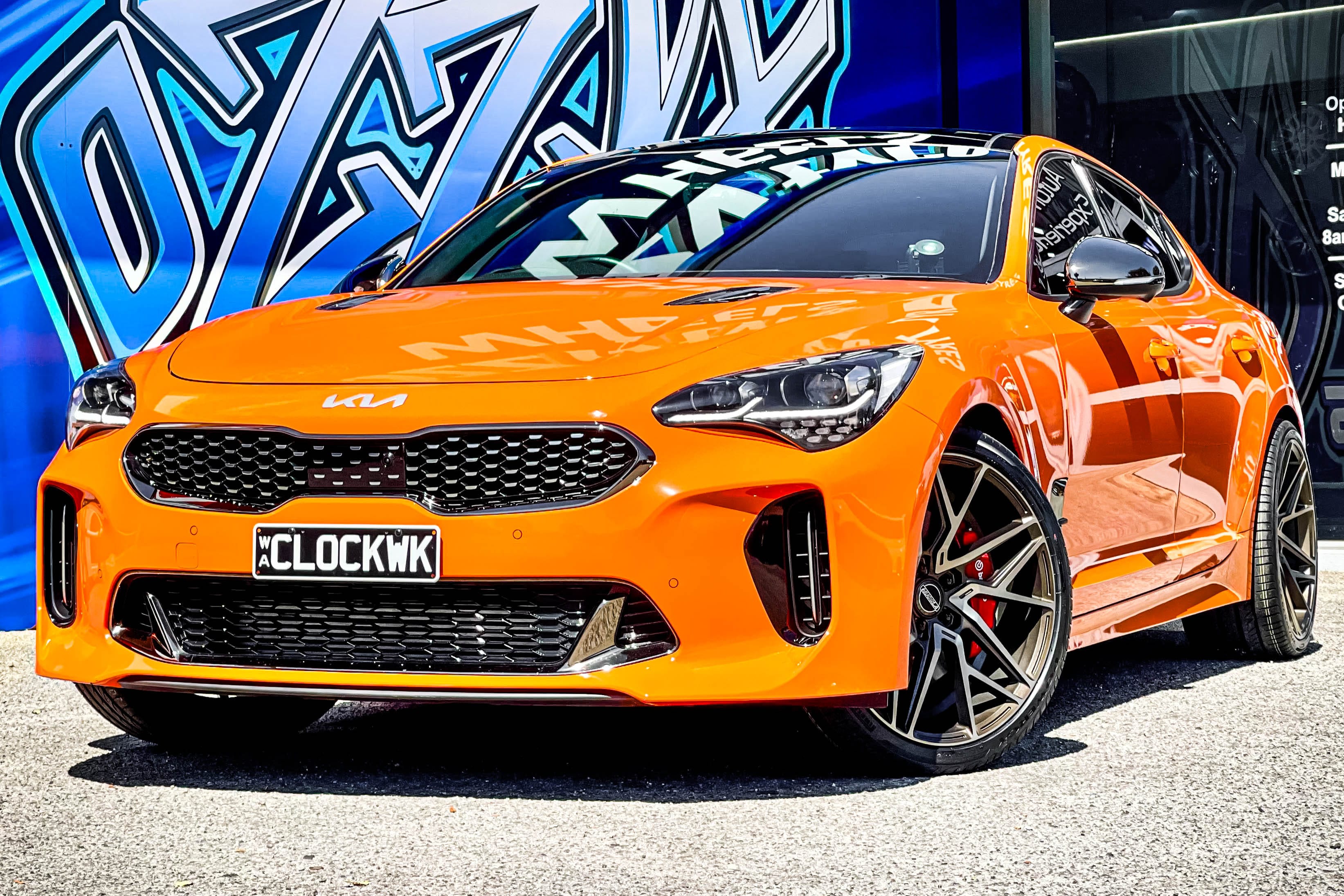 kia stinger hussla jacques matte bronze bronze tint face wheel #16762