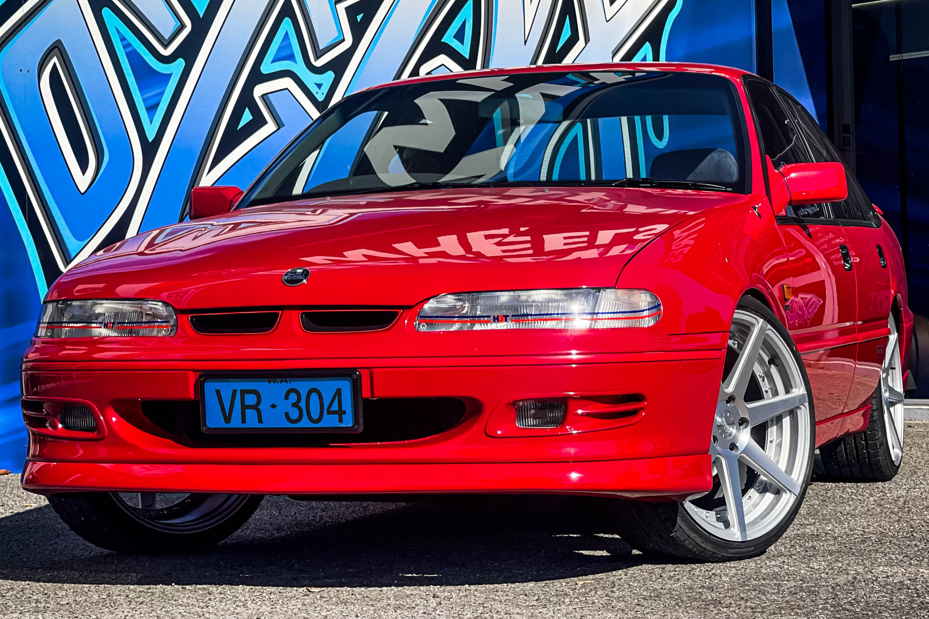 holden commodore vertini dynasty silver machined face wheel #16772