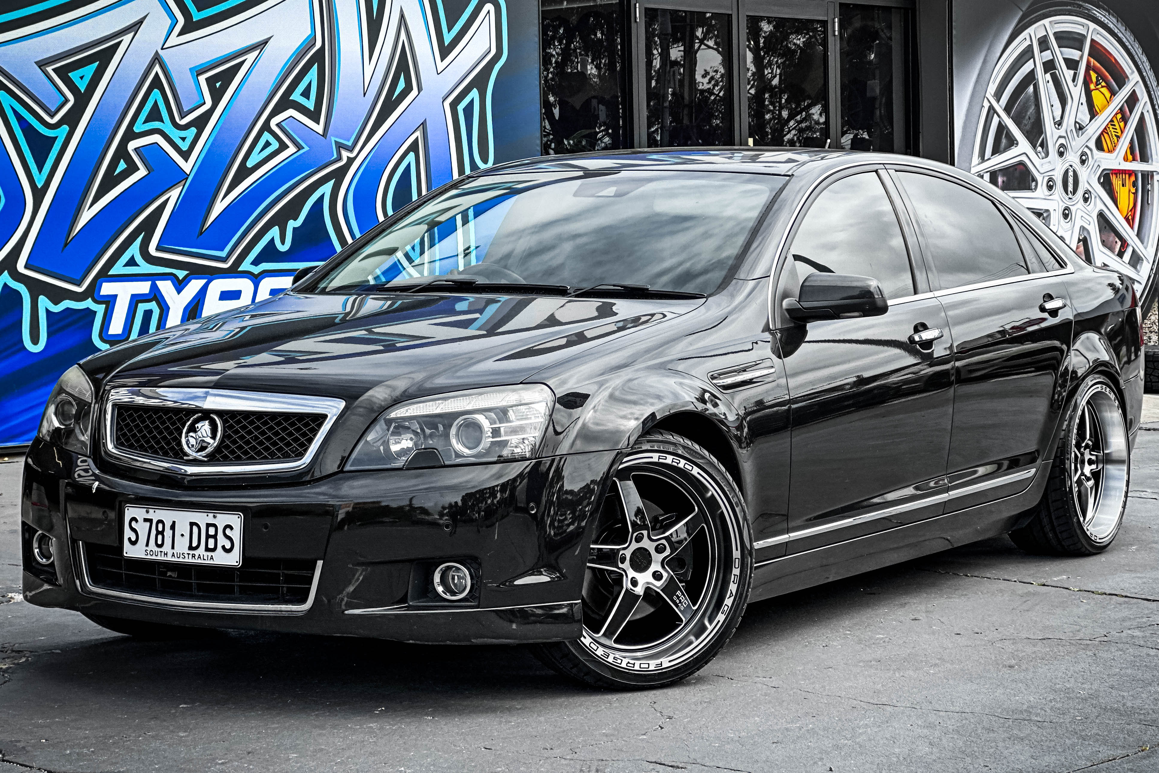 holden caprice pro drag pd1 machined lip wheel #16773