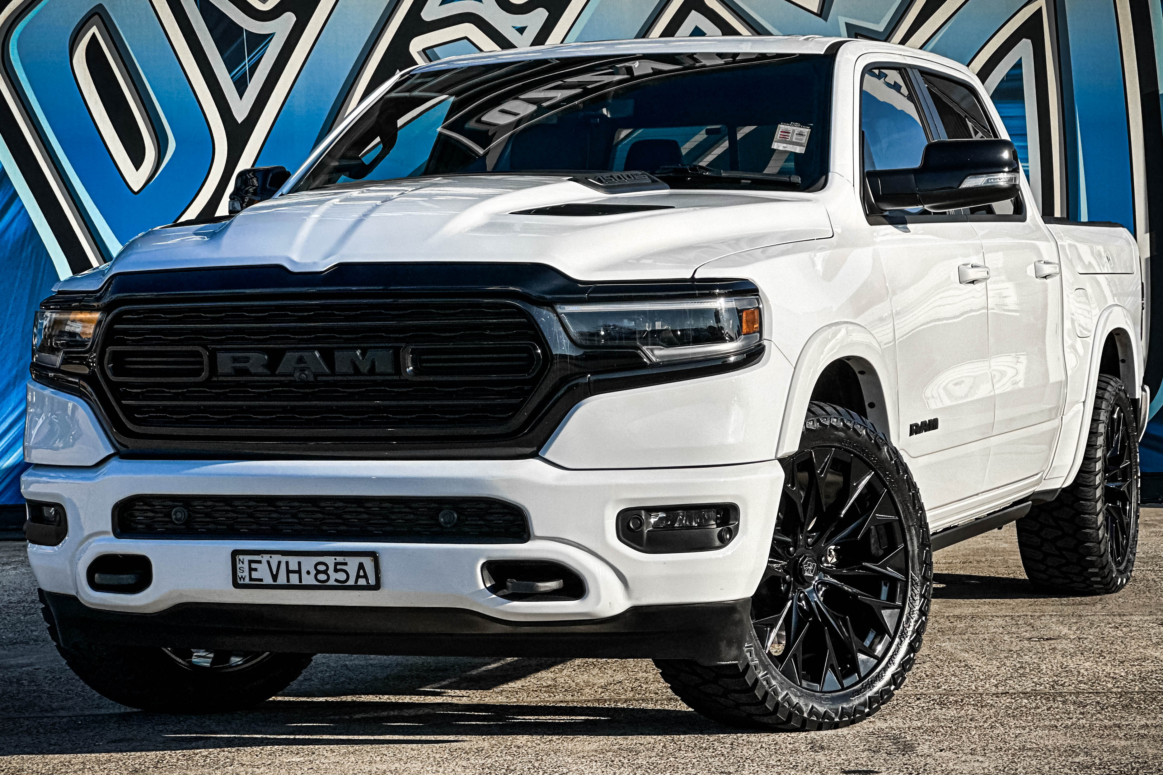 ram 1500 hussla phantom gloss black wheel #16788
