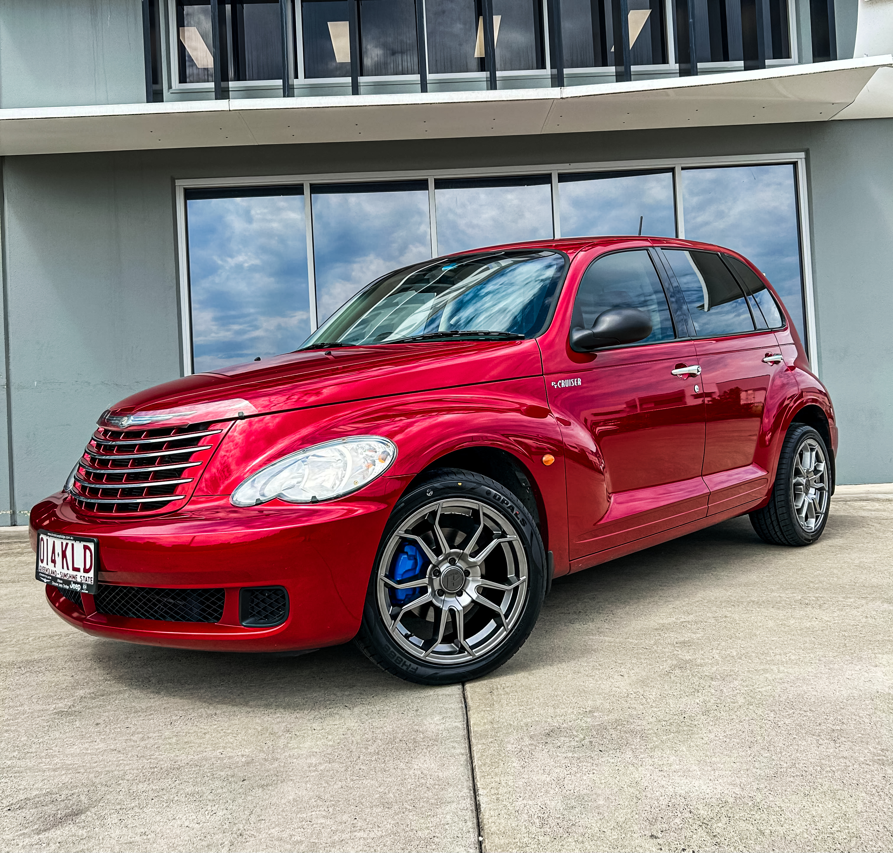 chrysler pt cruiser hussla royalty hyper black wheel #16808