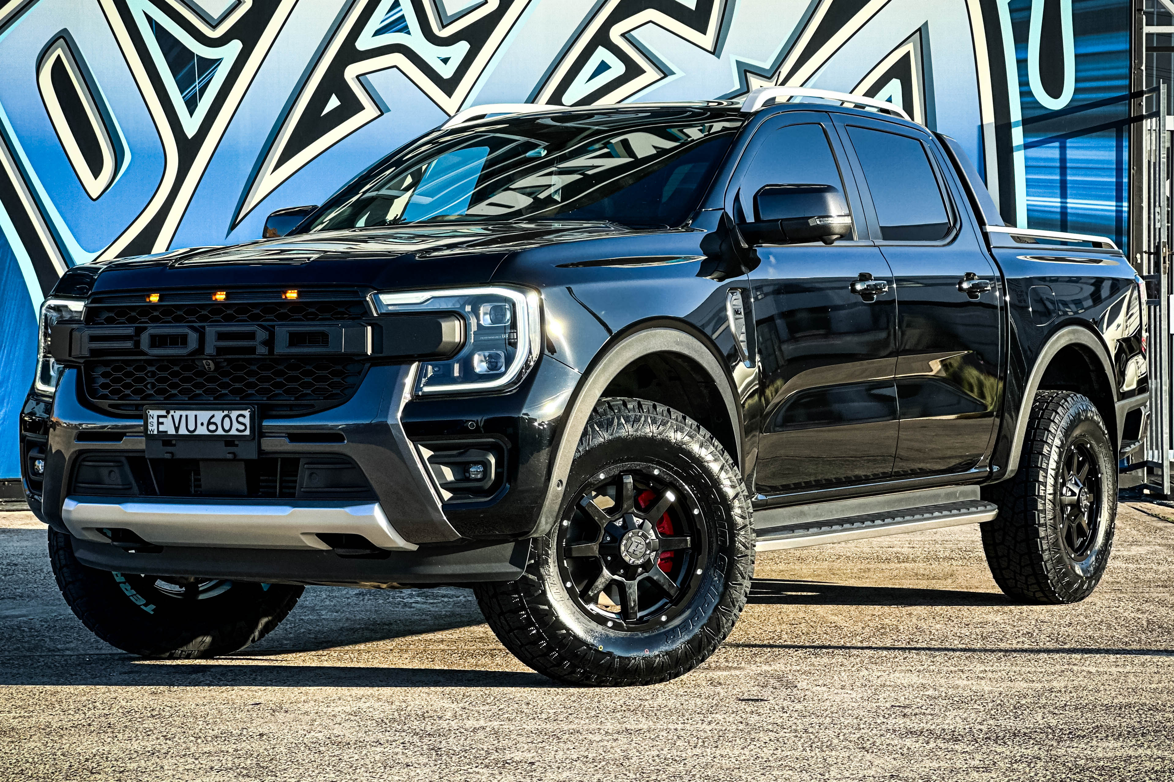ford ranger raptor hussla stealth matte black wheel #16815