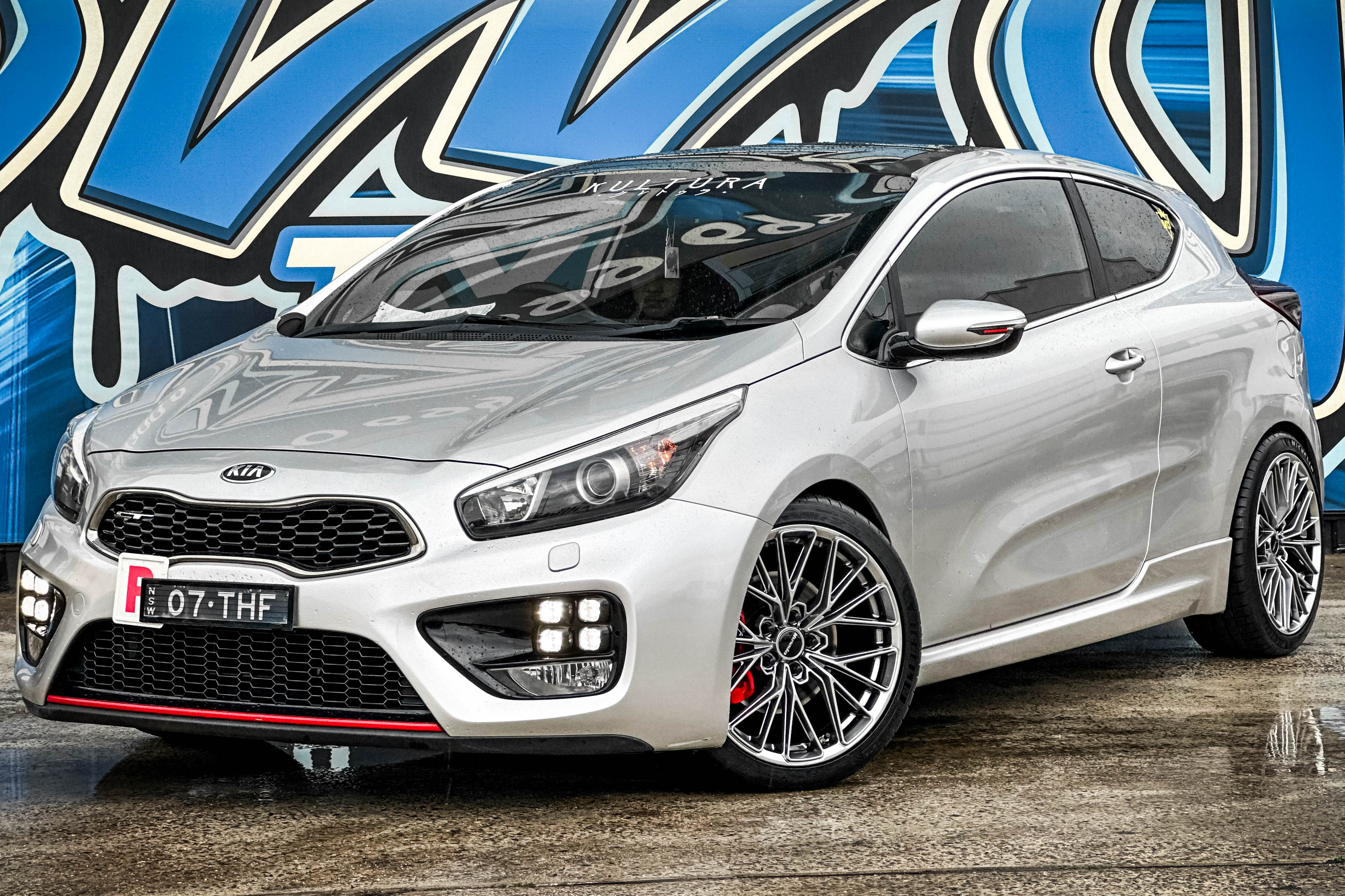 kia ceed hussla barcelona hyper black wheel #16851