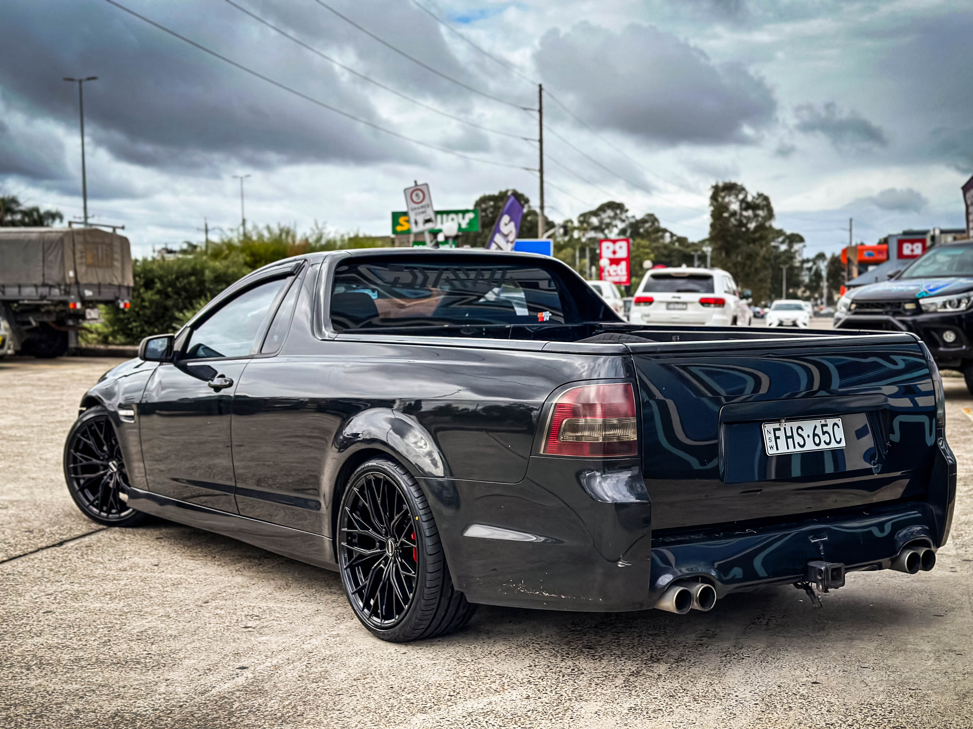 holden commodore vb-vz hussla rizz gloss black wheel #16869