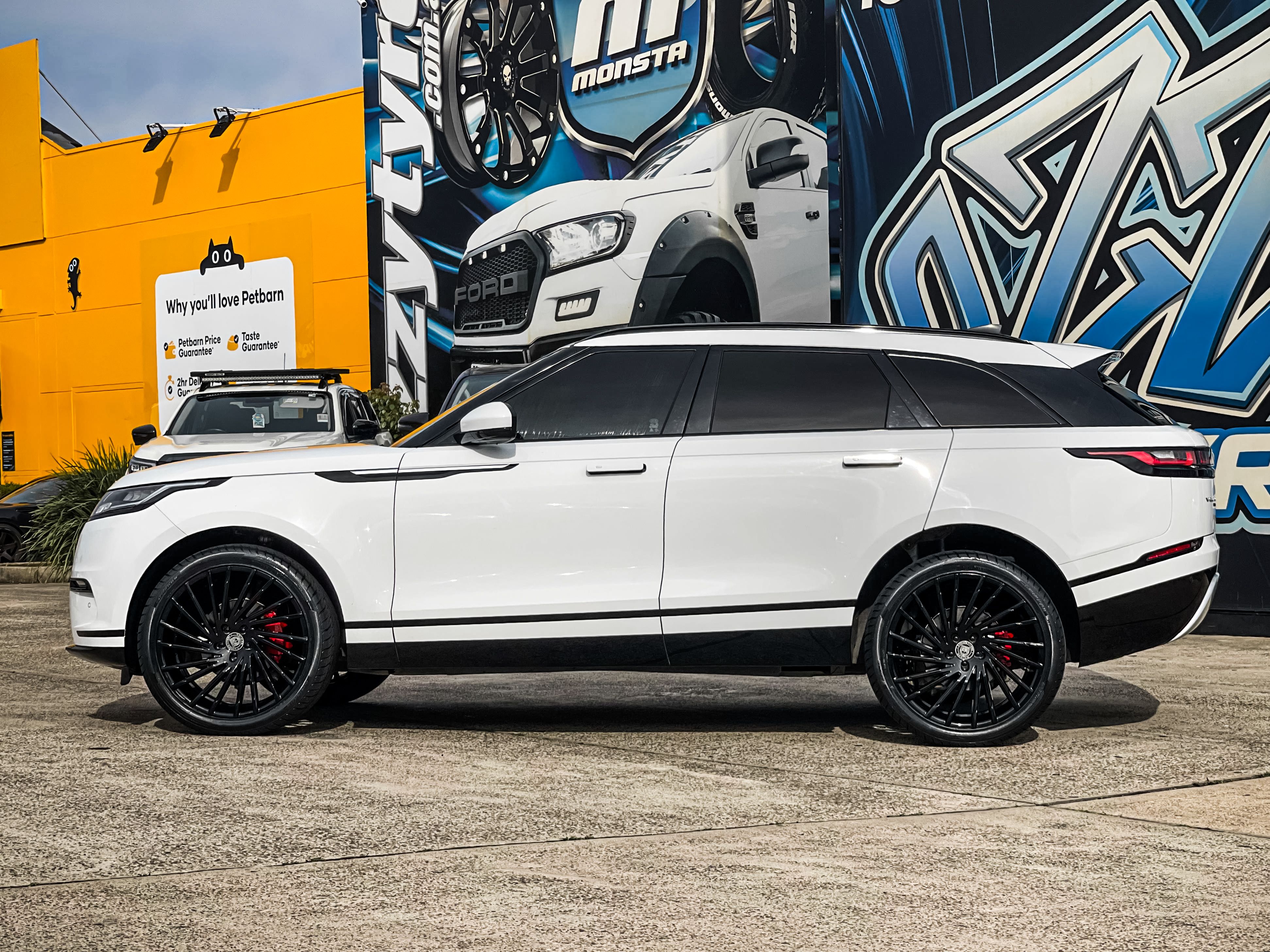 land rover range rover velar lexani wraith full gloss black wheel #16926