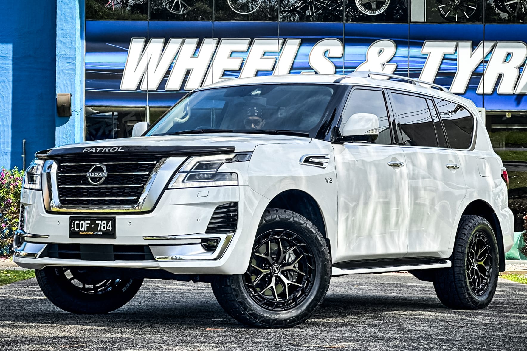 nissan patrol hussla gunner machined face wheel #17032