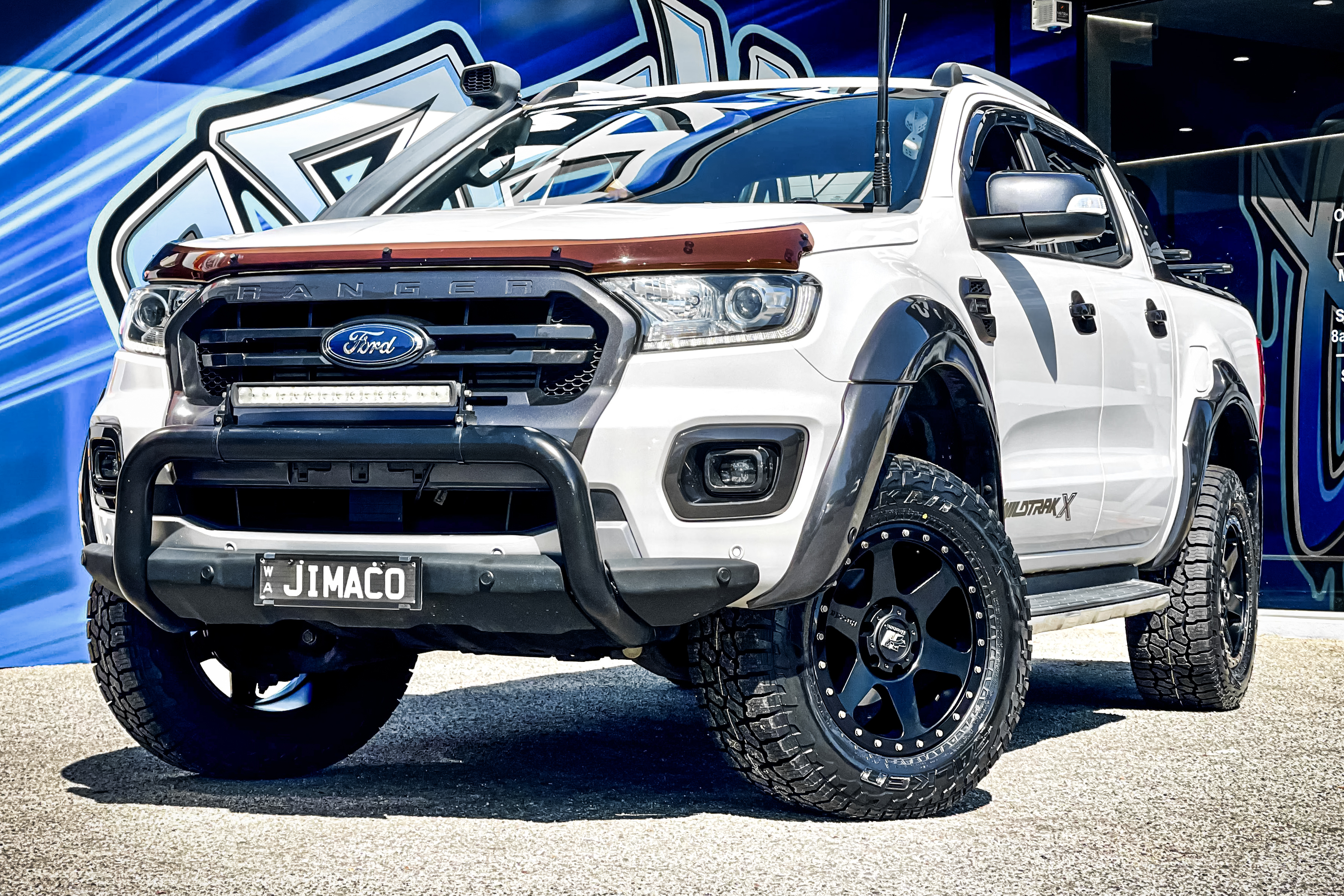 ford ranger hussla spitfire matte black wheel #17036