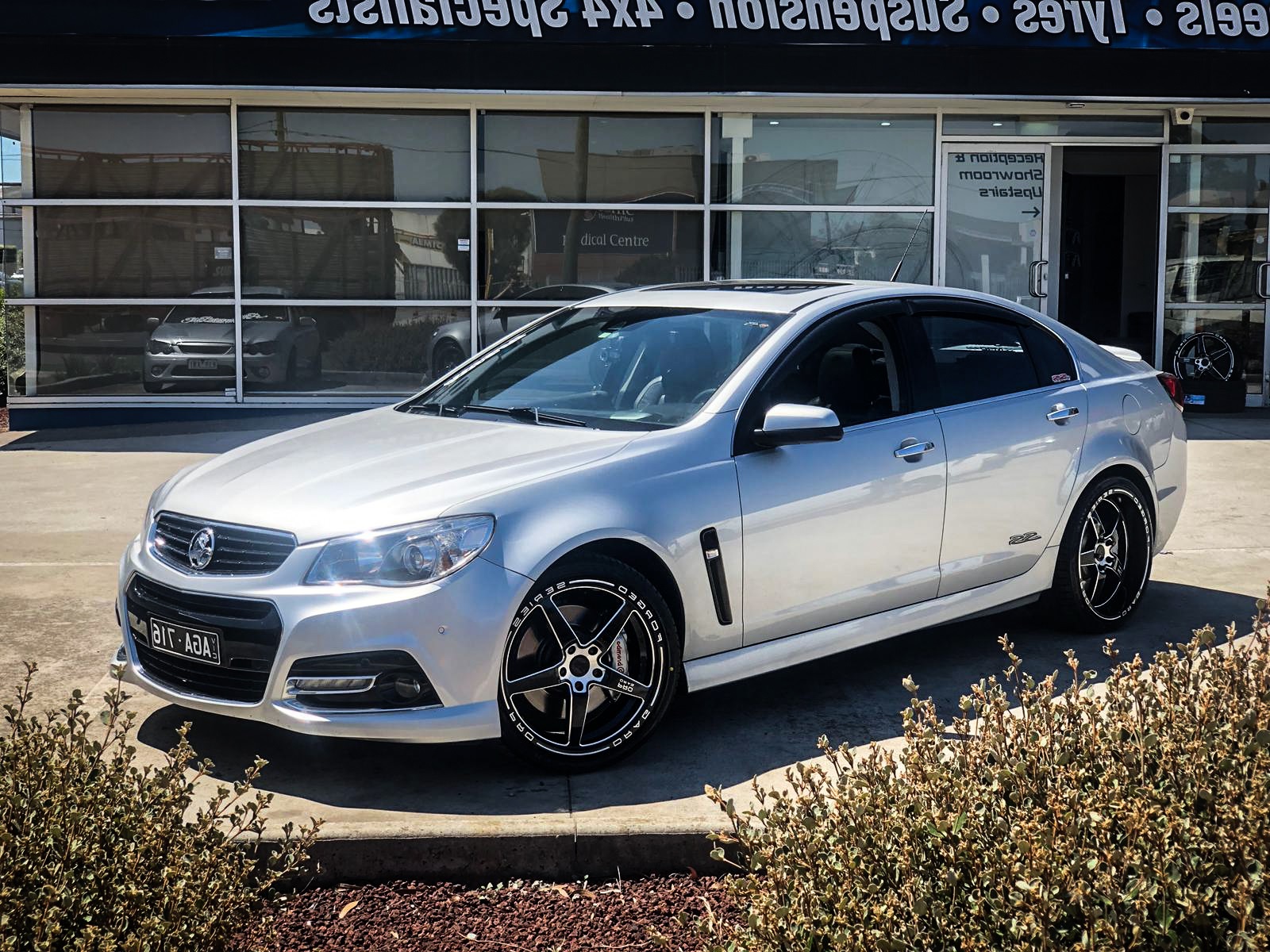 holden commodore pro drag pd1 black lip wheel #1708