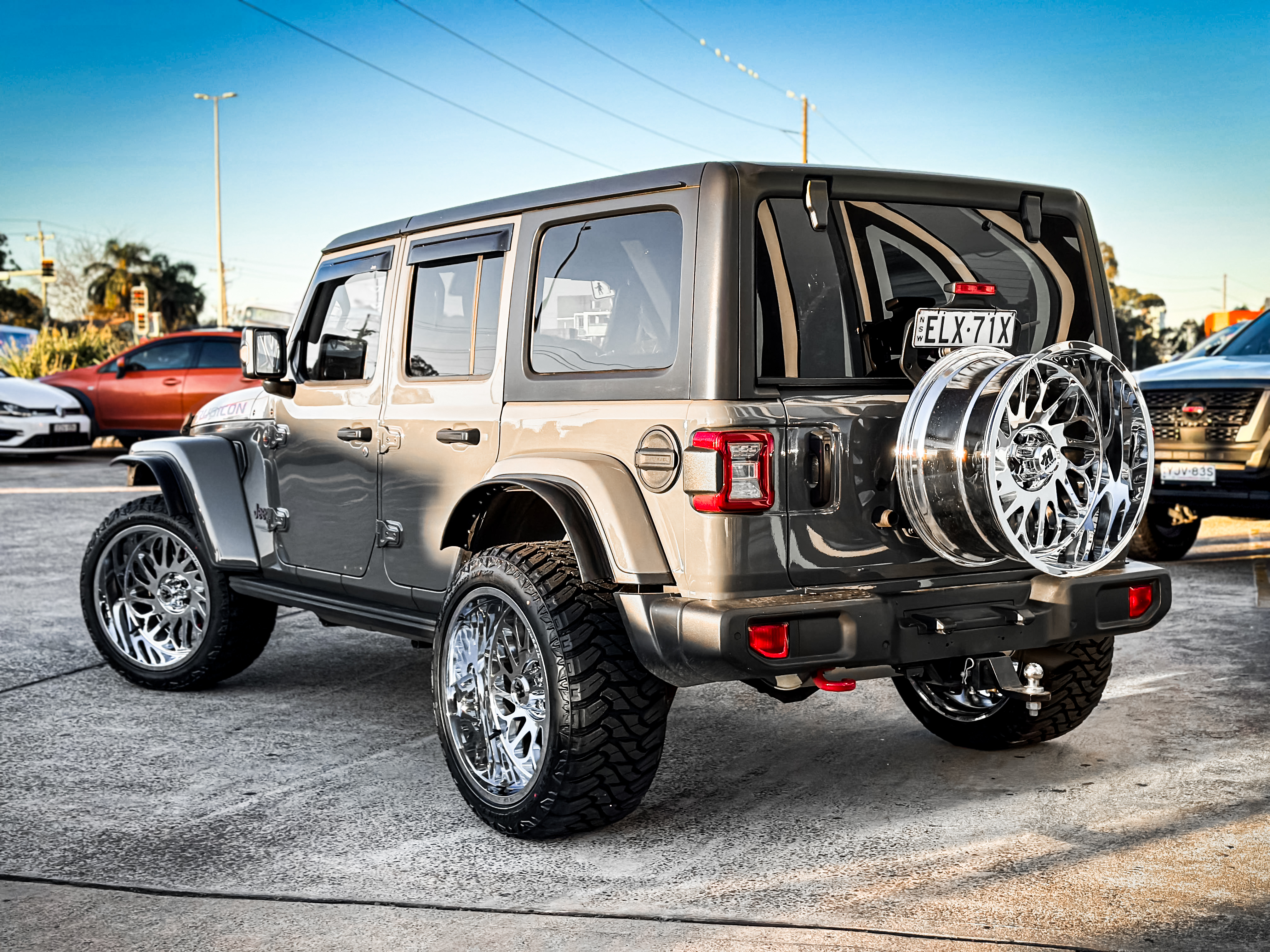 jeep wrangler hussla mac 10 chrome chrome wheel #17080