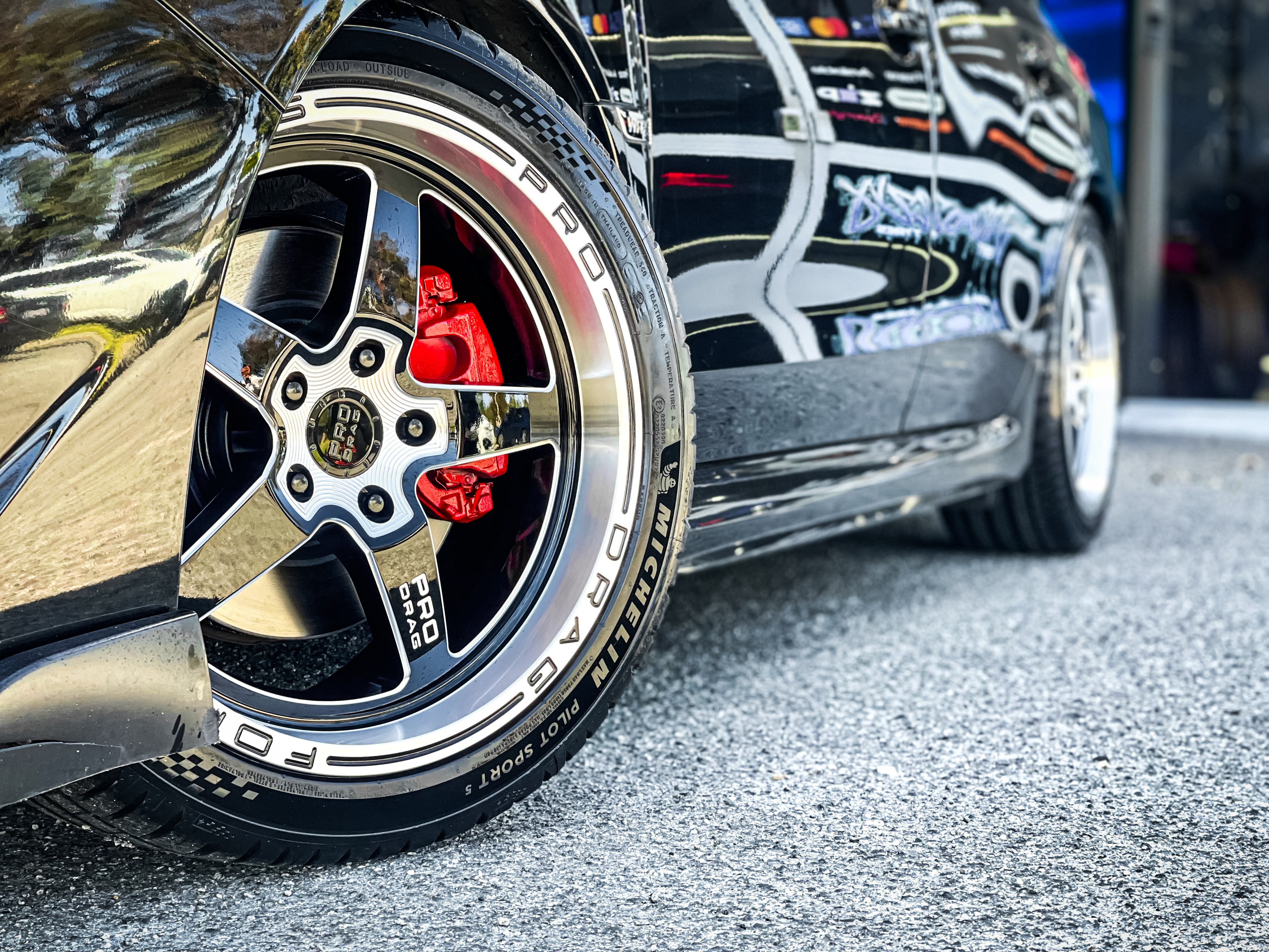 subaru wrx pro drag pd1 machined lip wheel #17097