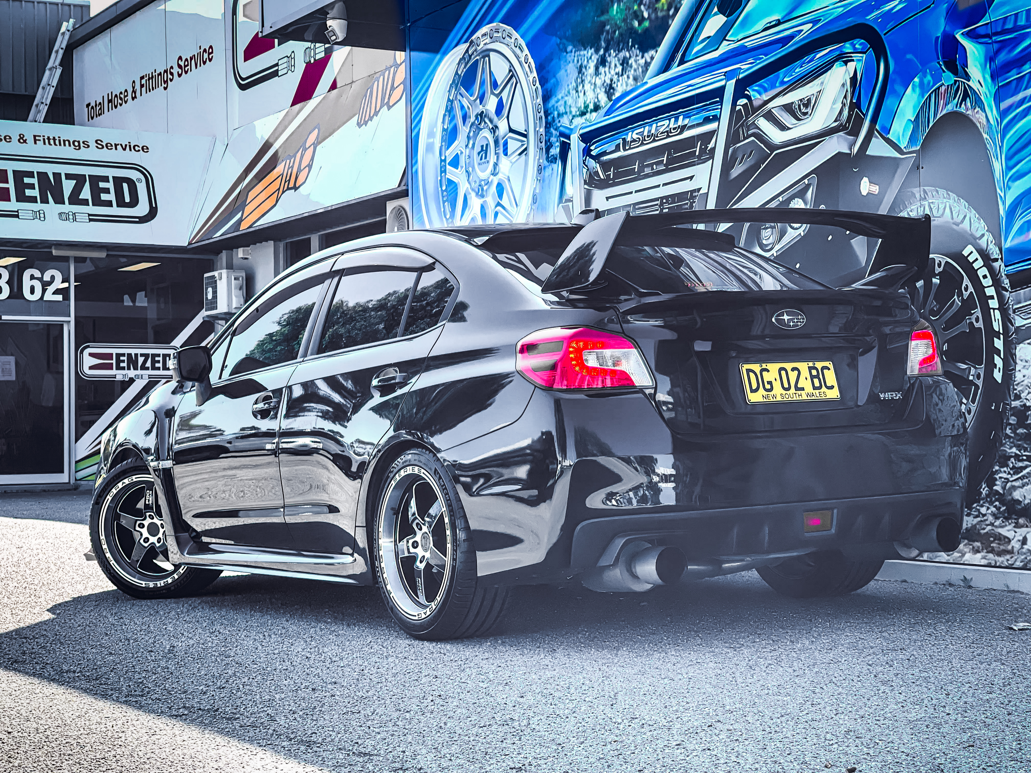 subaru wrx pro drag pd1 machined lip wheel #17097
