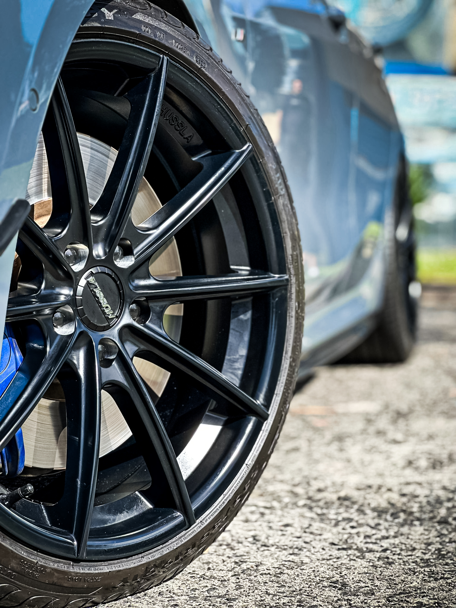 bmw 1 series hussla moz matte black wheel #17110