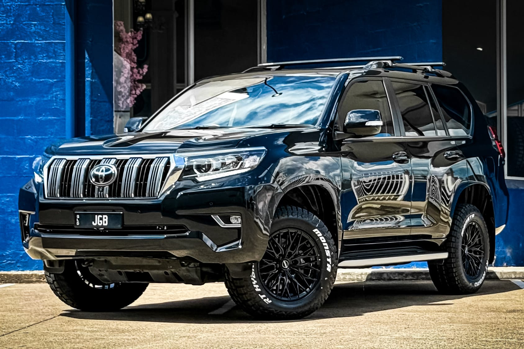 toyota land cruiser hussla wolverine full gloss black wheel #17145