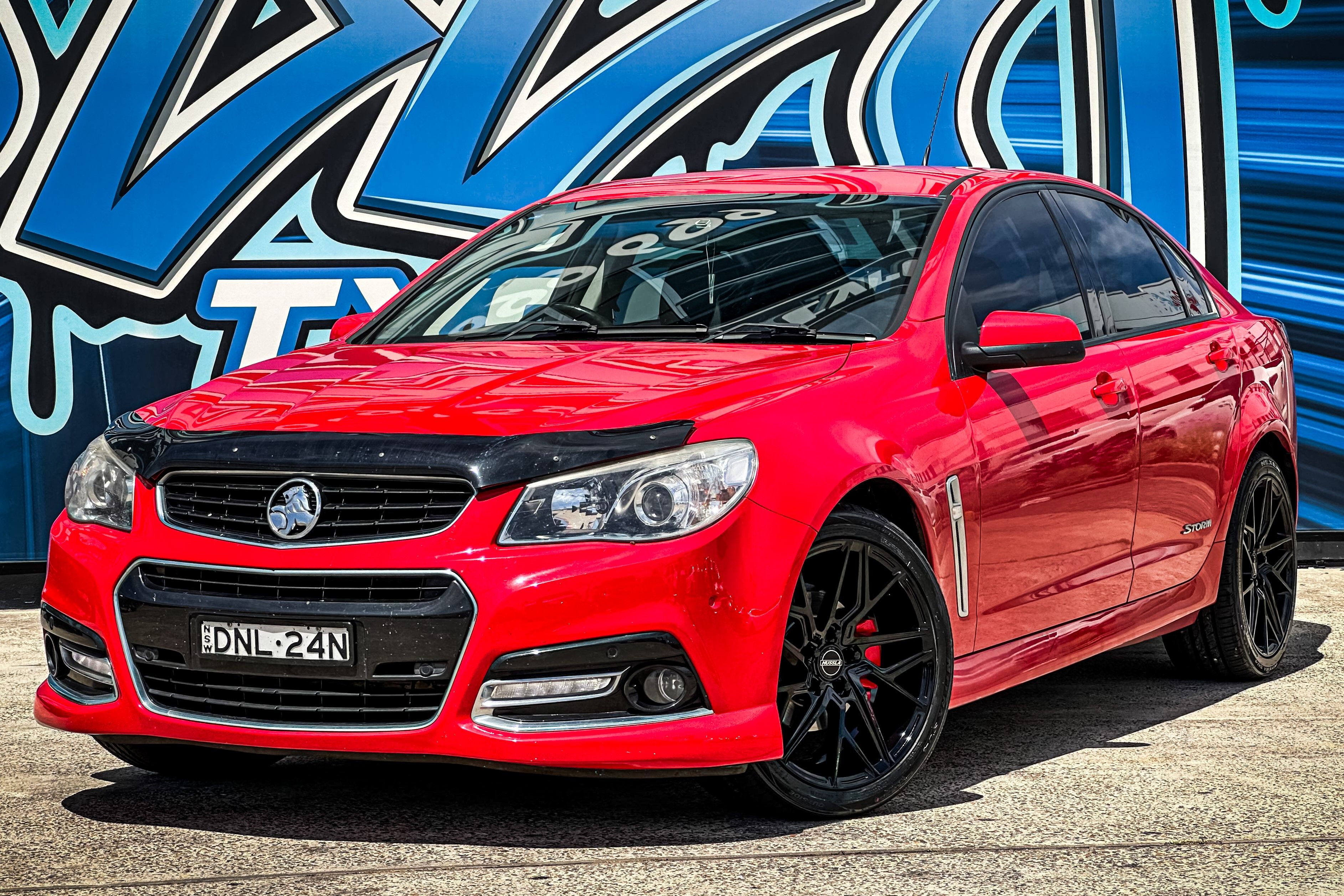 holden commodore hussla jacques gloss black wheel #17259