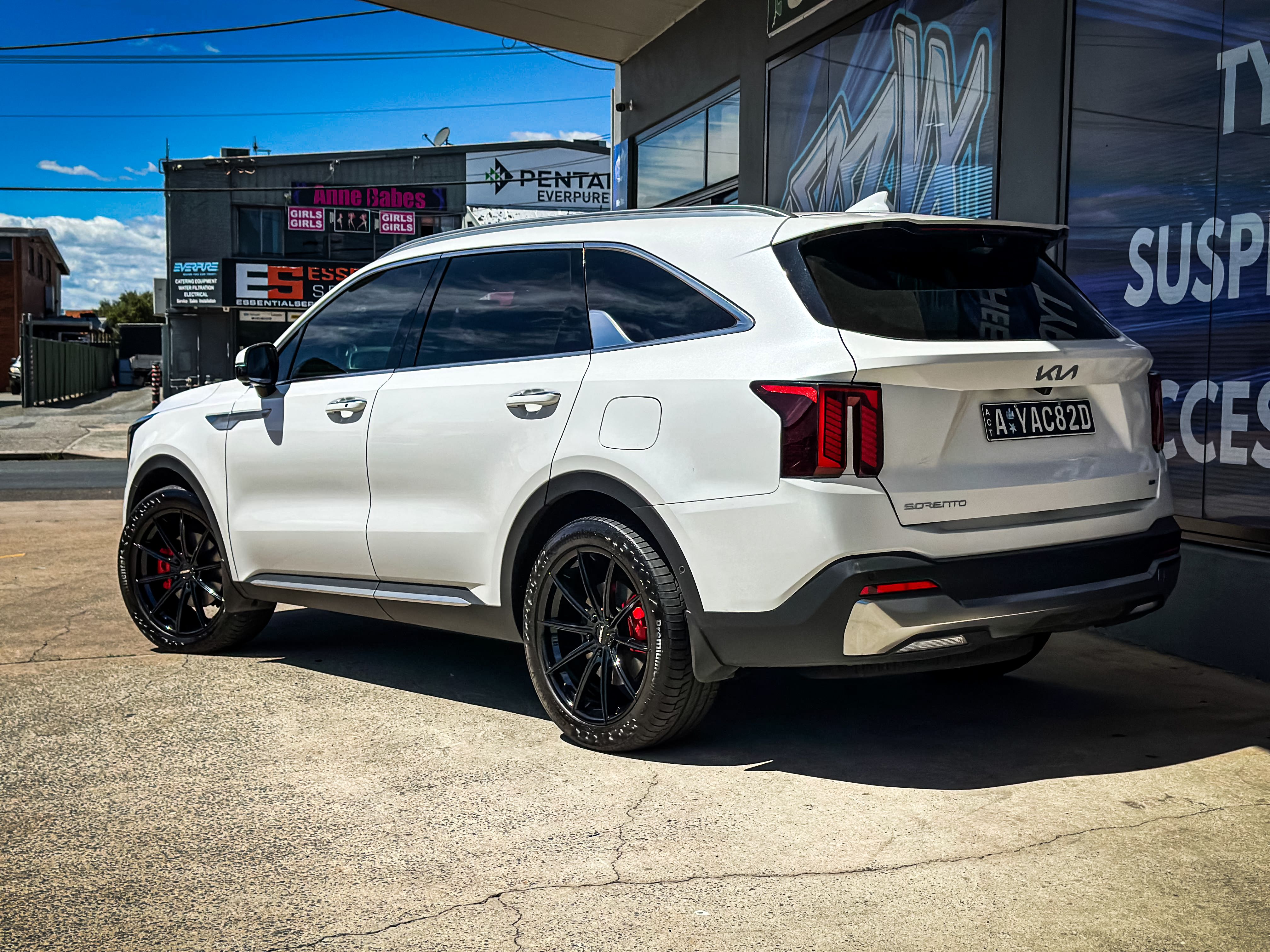 kia sorento hussla moz gloss black wheel #17270