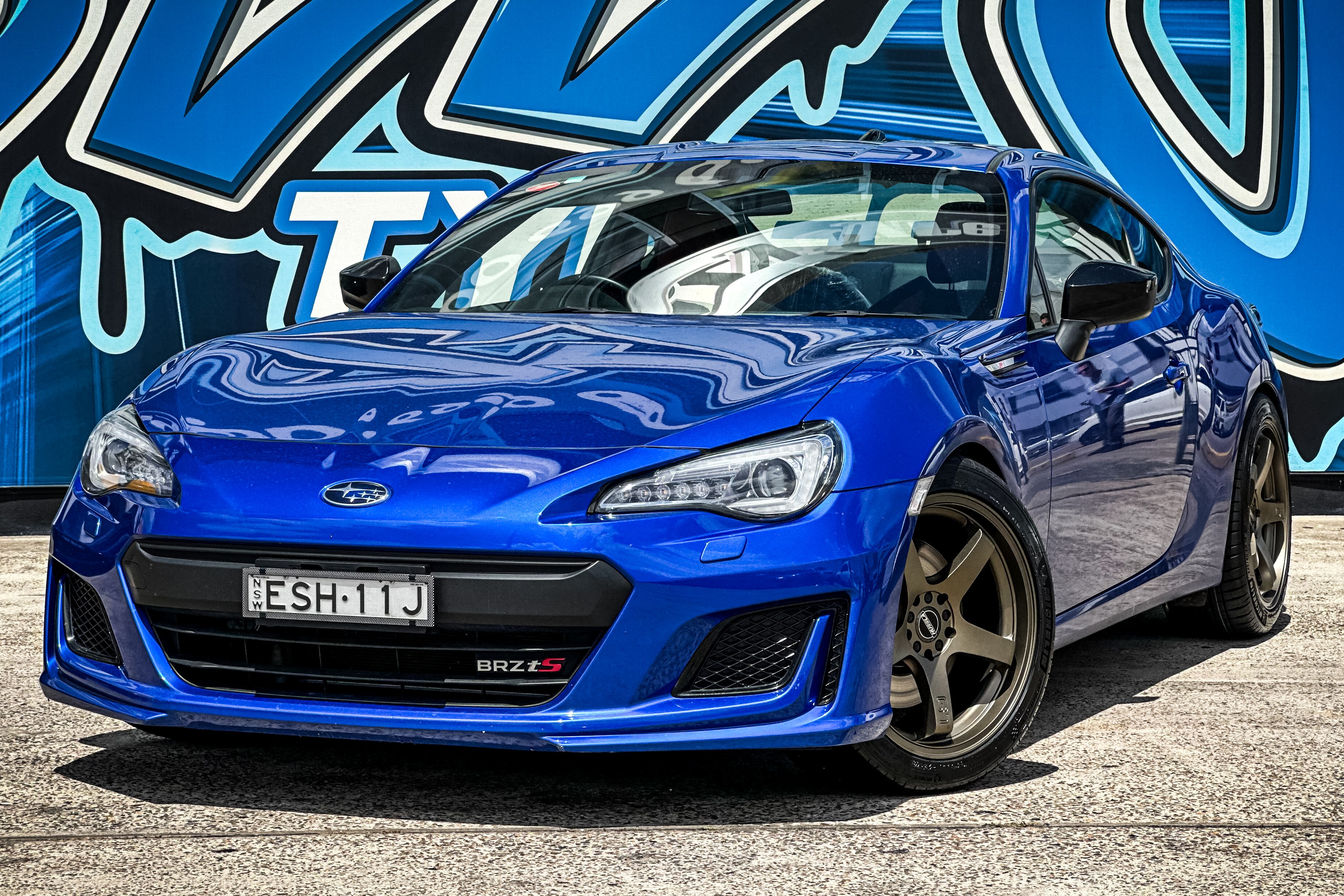 subaru brz hussla gt full matte bronze wheel #17293