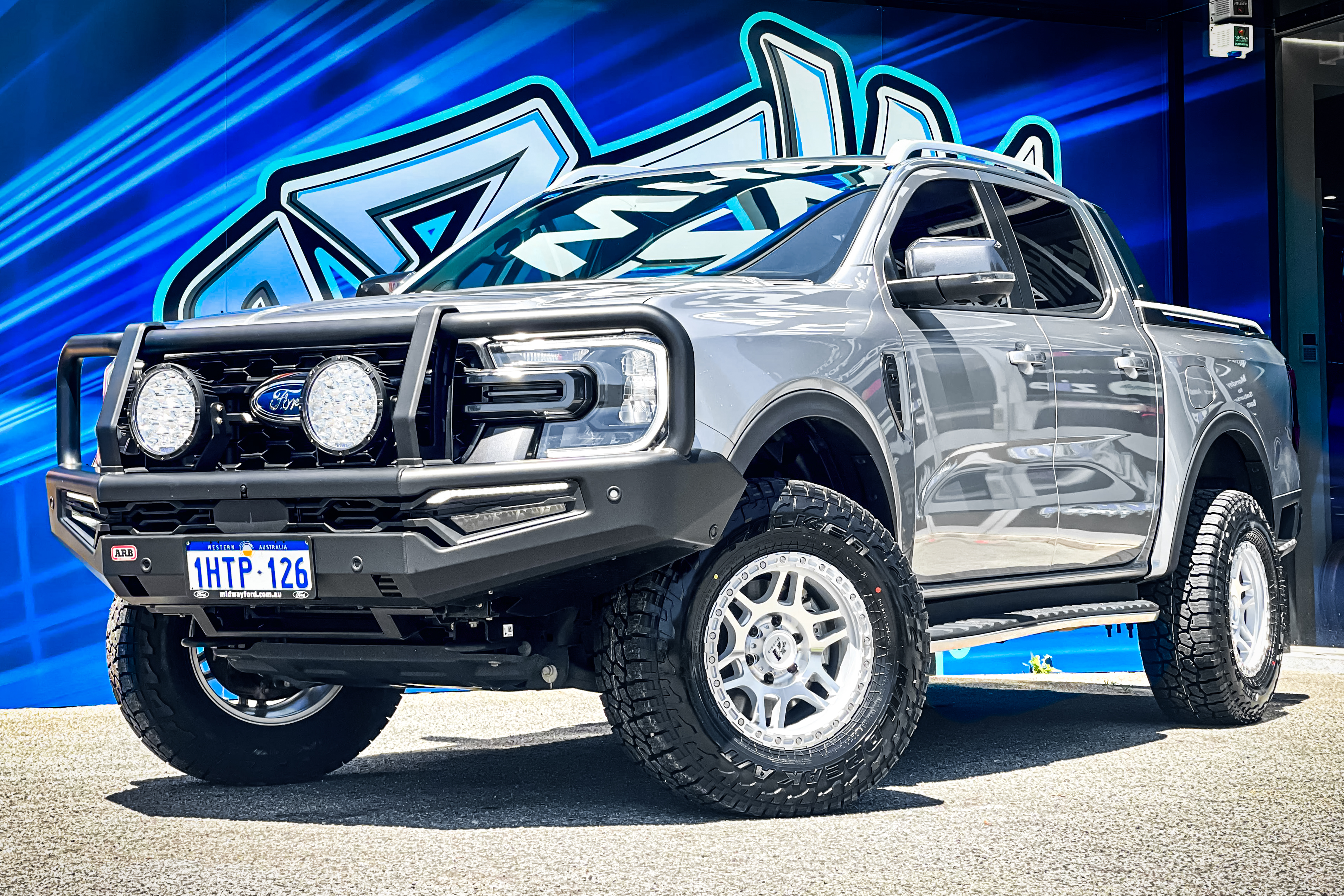ford ranger hussla terror diamond cut machined wheel #17323