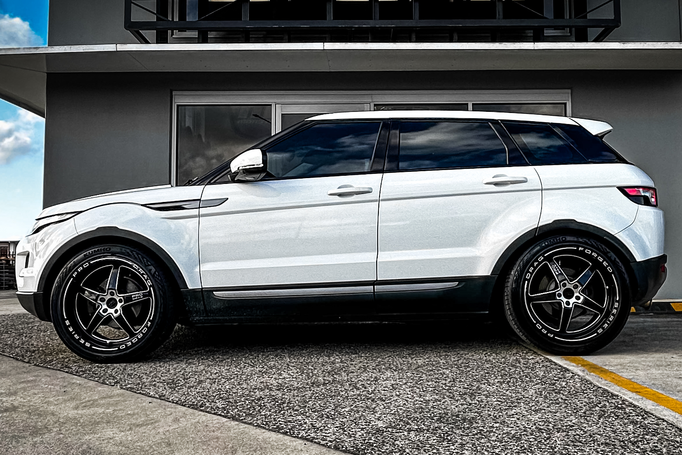 land rover range rover pro drag pd1 black lip wheel #17360