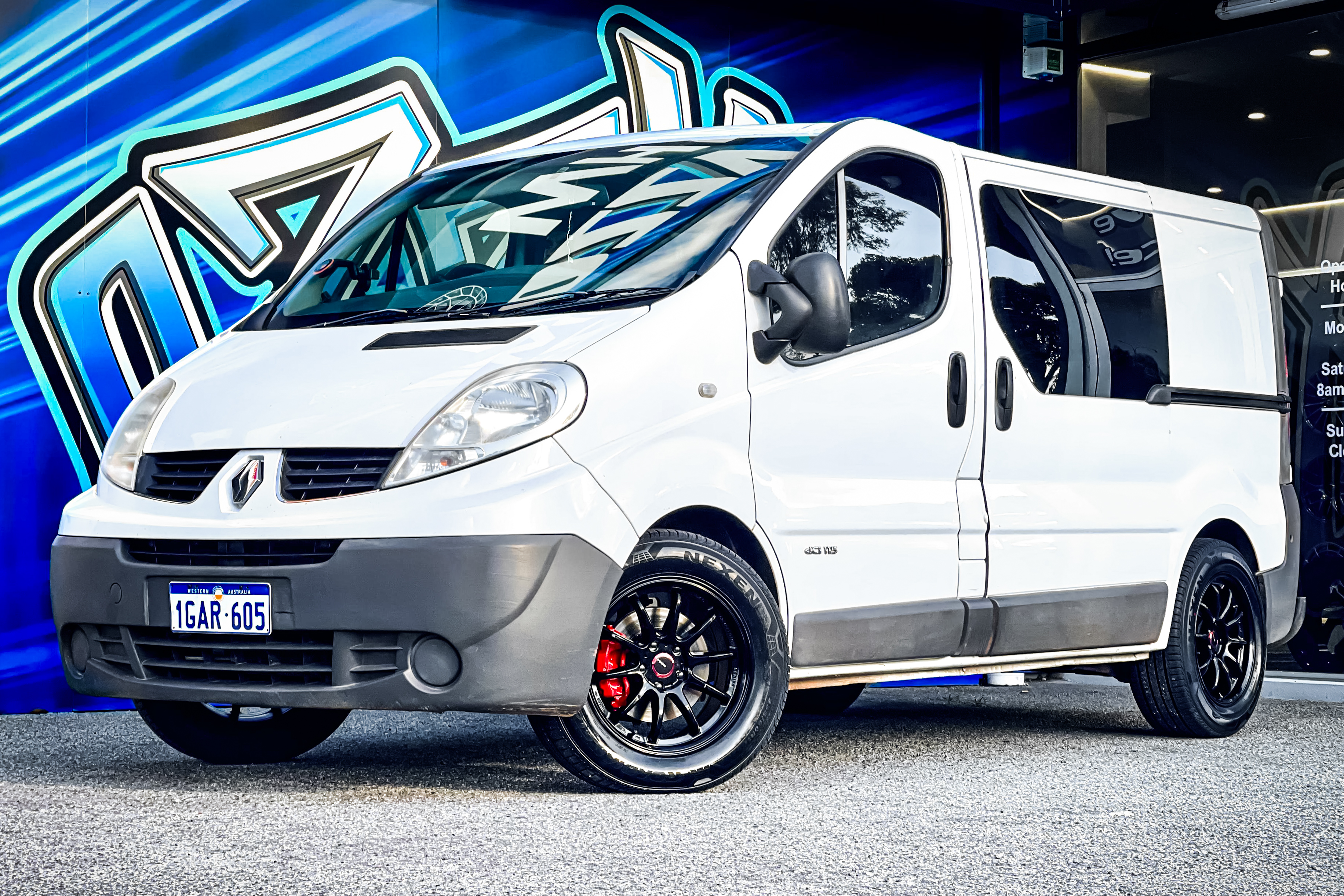 renault trafic avid av-40 gloss black wheel #17363