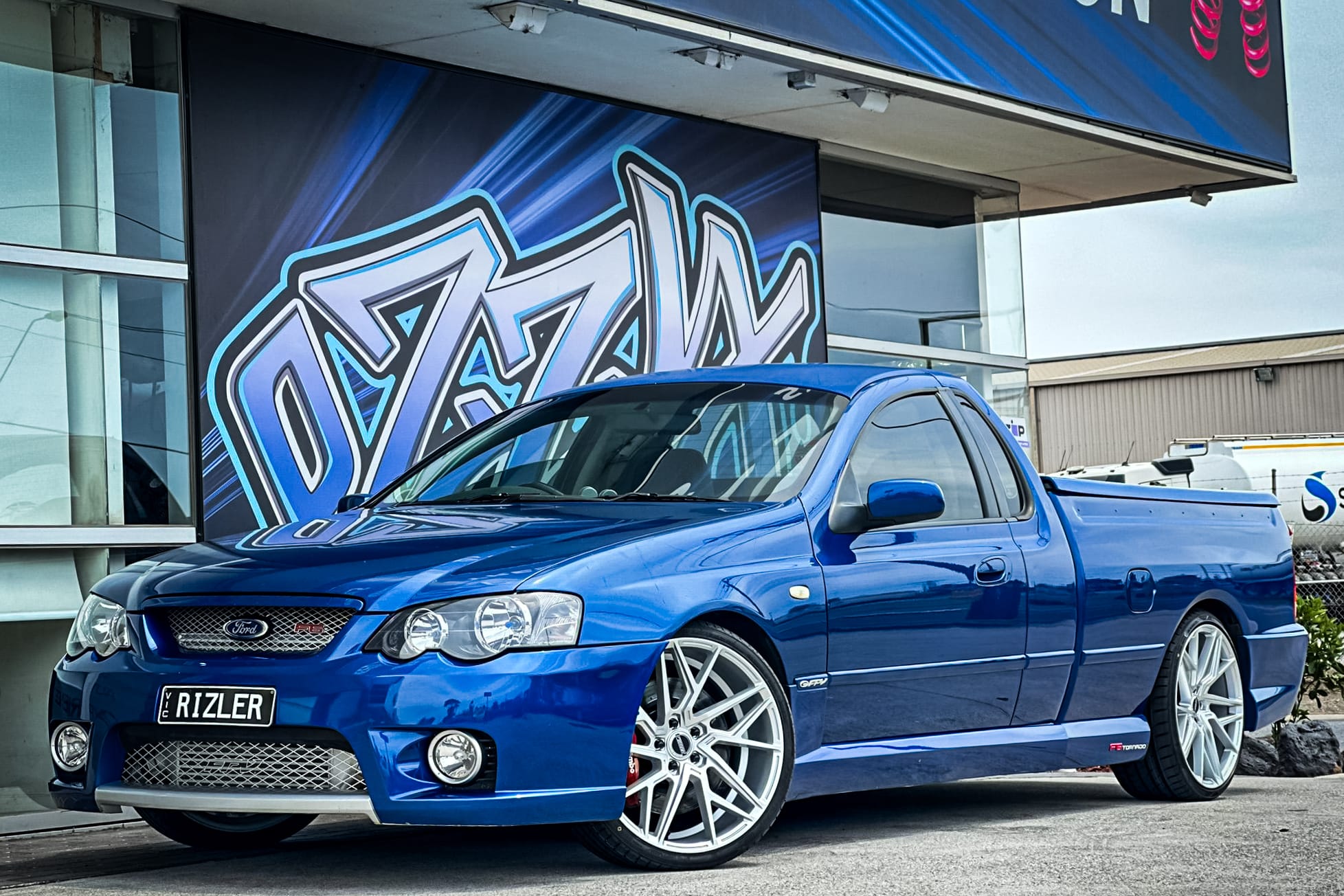 ford falcon ute hussla jacques bright silver wheel #17388