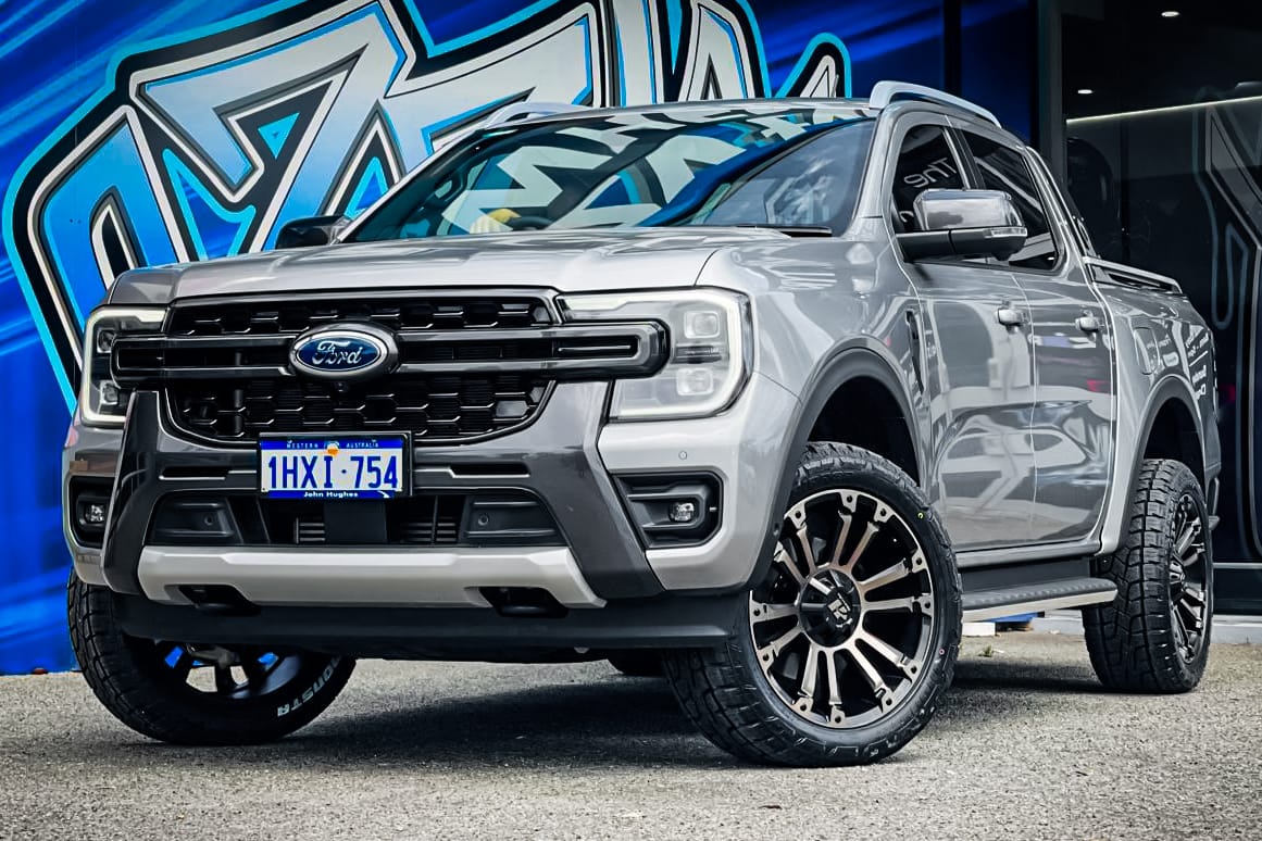 ford ranger hussla ambush bronze tint face wheel #17397