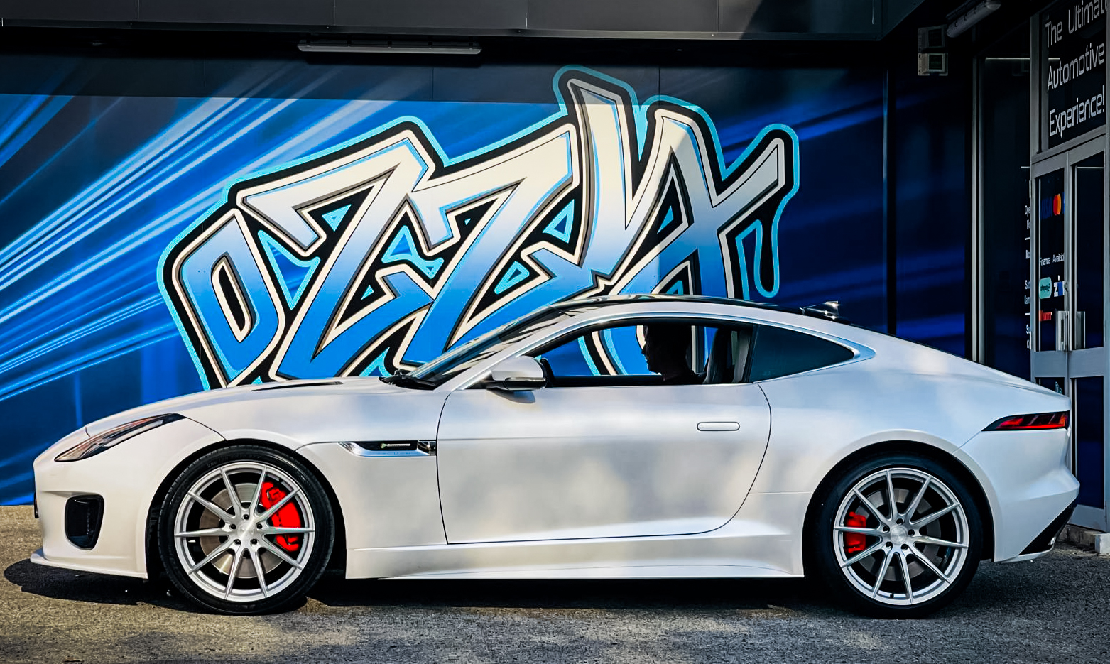 jaguar f-type vertini rf1.1 brushed silver machined face wheel #17419