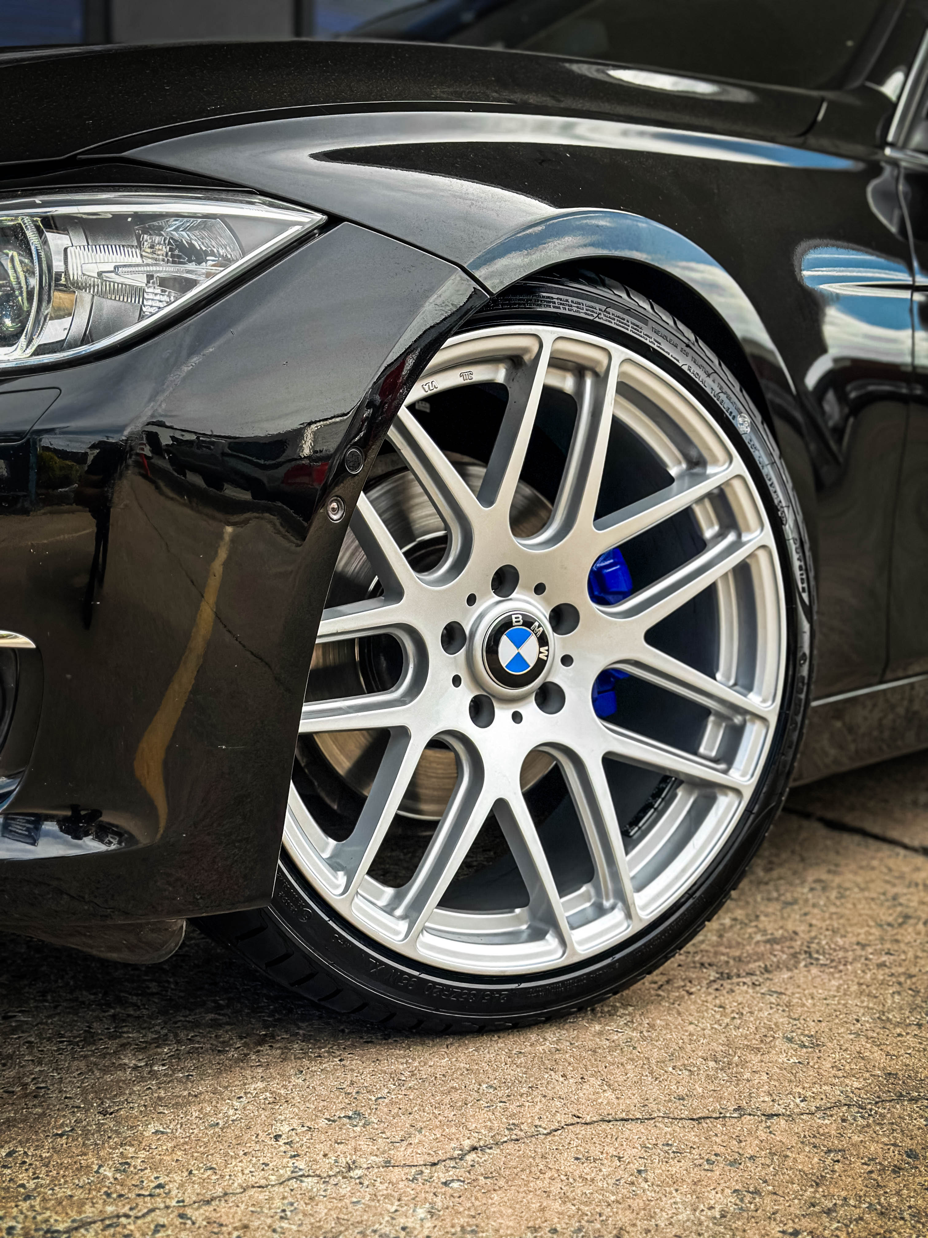 bmw 3 series hussla euro bright silver wheel #17461