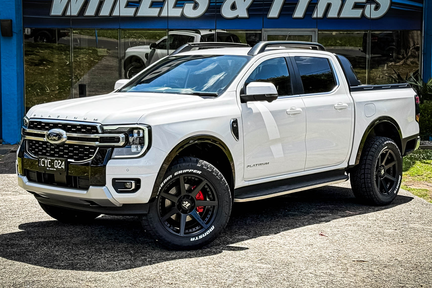 ford ranger hussla dynasty matte black wheel #17466