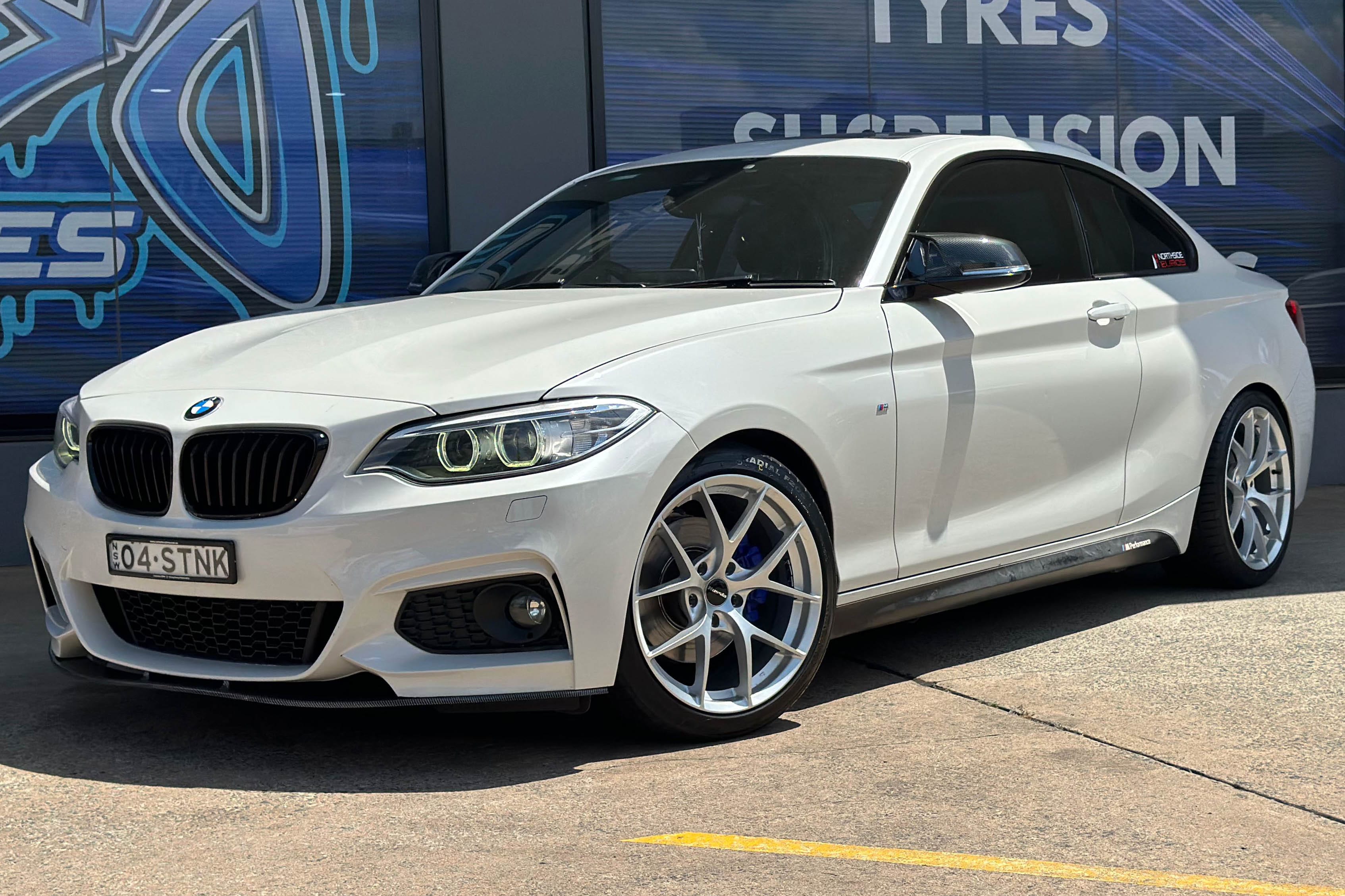 bmw 2 series hussla forged b5 diamond silver wheel #17493