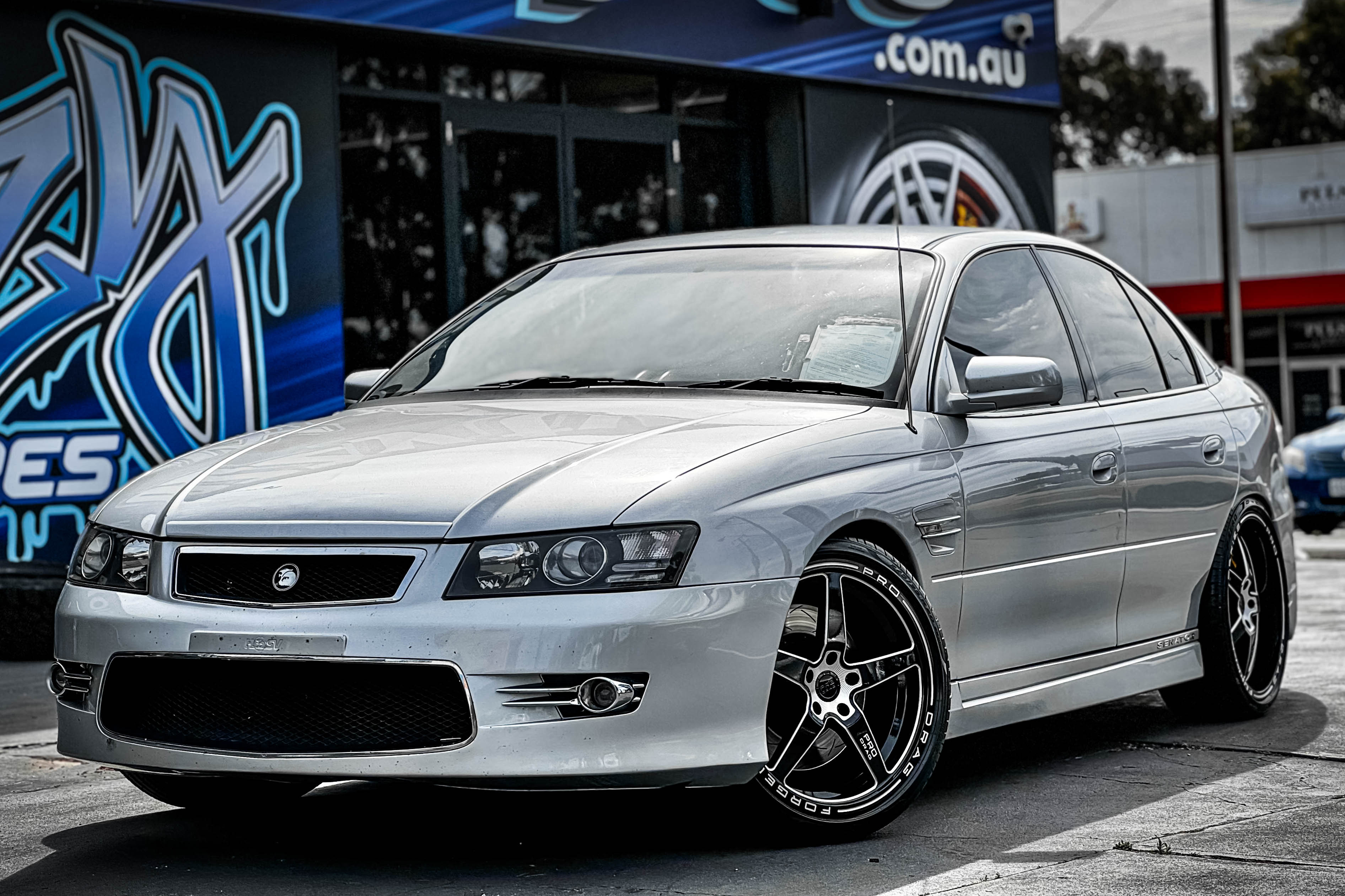 holden hsv senator pro drag pd1 black lip wheel #17502