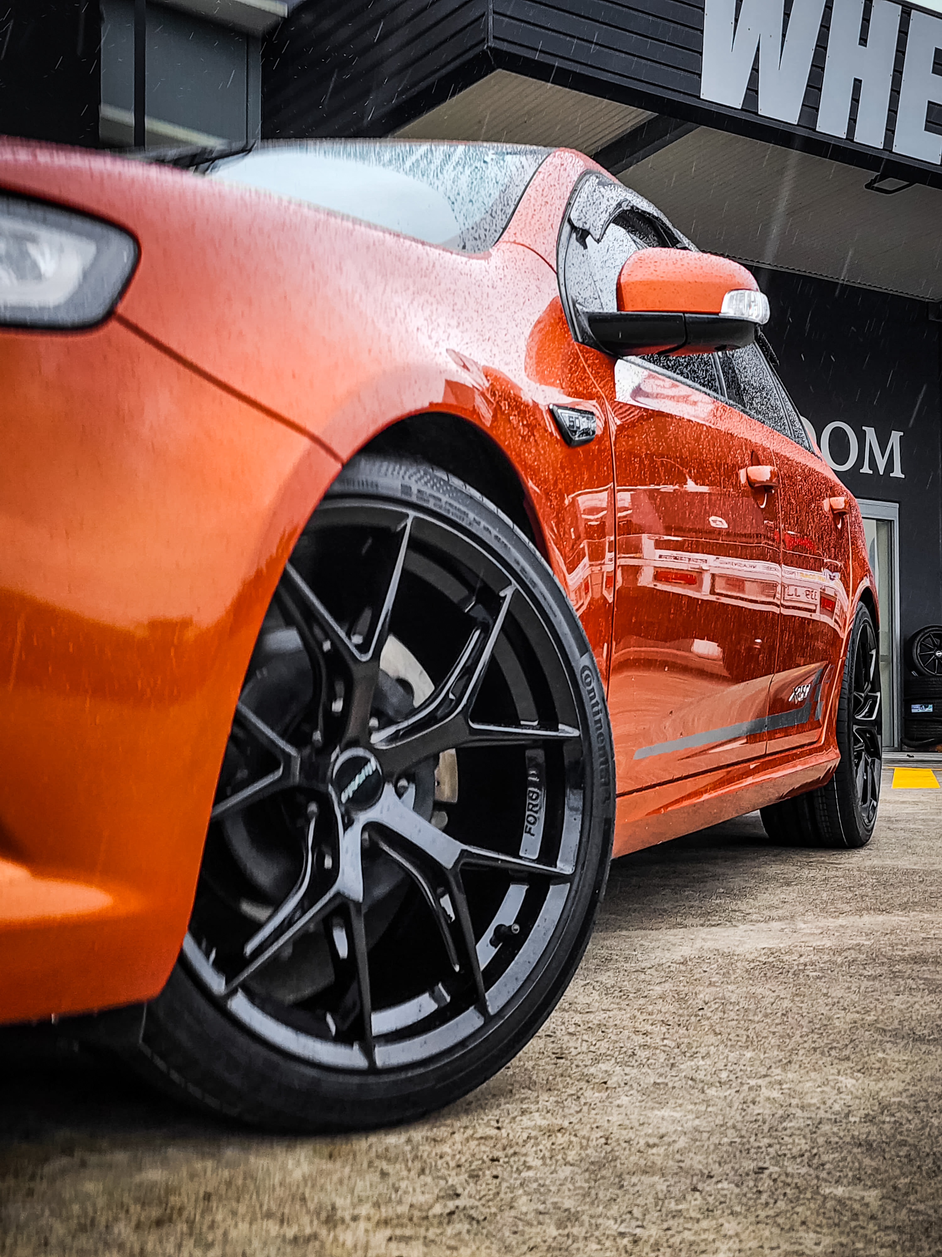 ford falcon hussla forged b6 gloss black wheel #17534