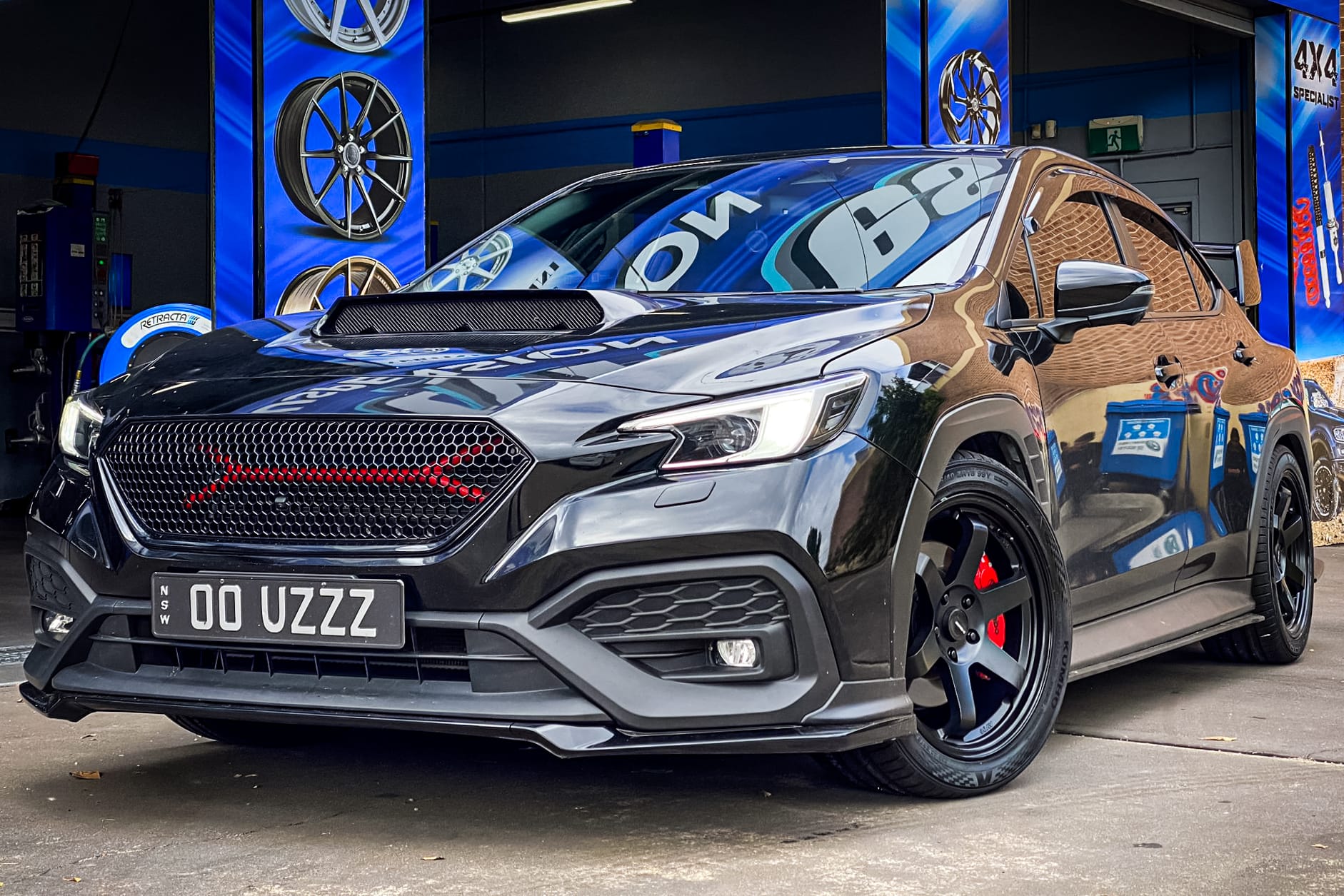 subaru wrx avid av-06 matte black wheel #17554