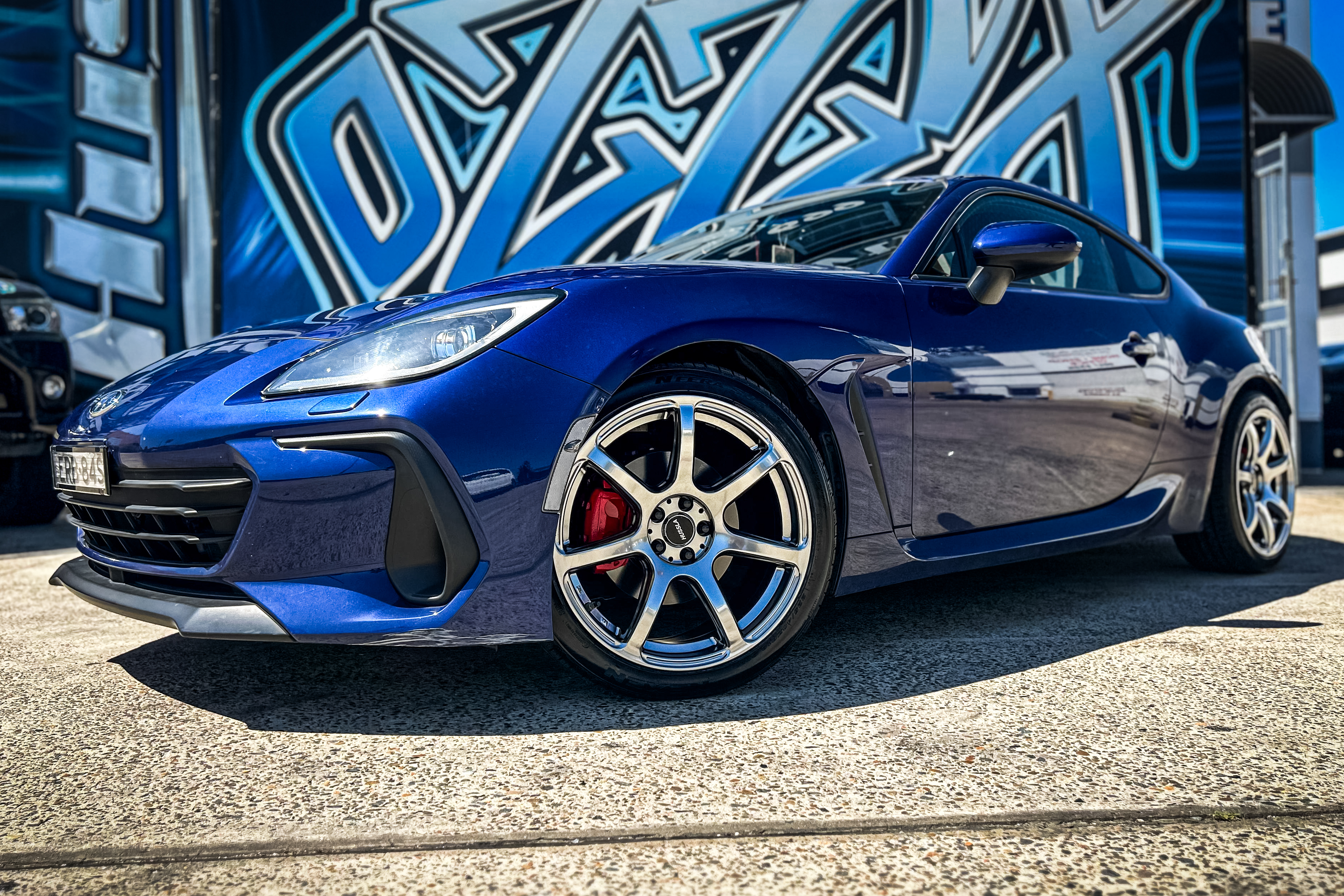 subaru brz hussla osaka hyper black wheel #17555