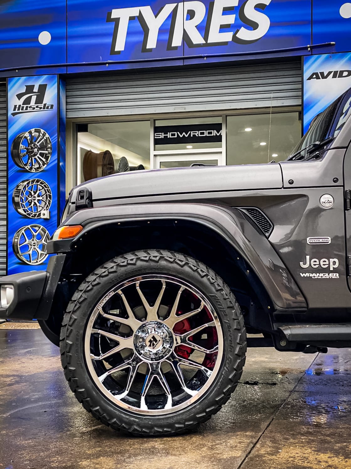 jeep wrangler hussla troop chrome chrome wheel #17603