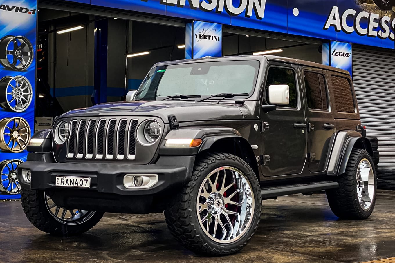 jeep wrangler hussla troop chrome chrome wheel #17603
