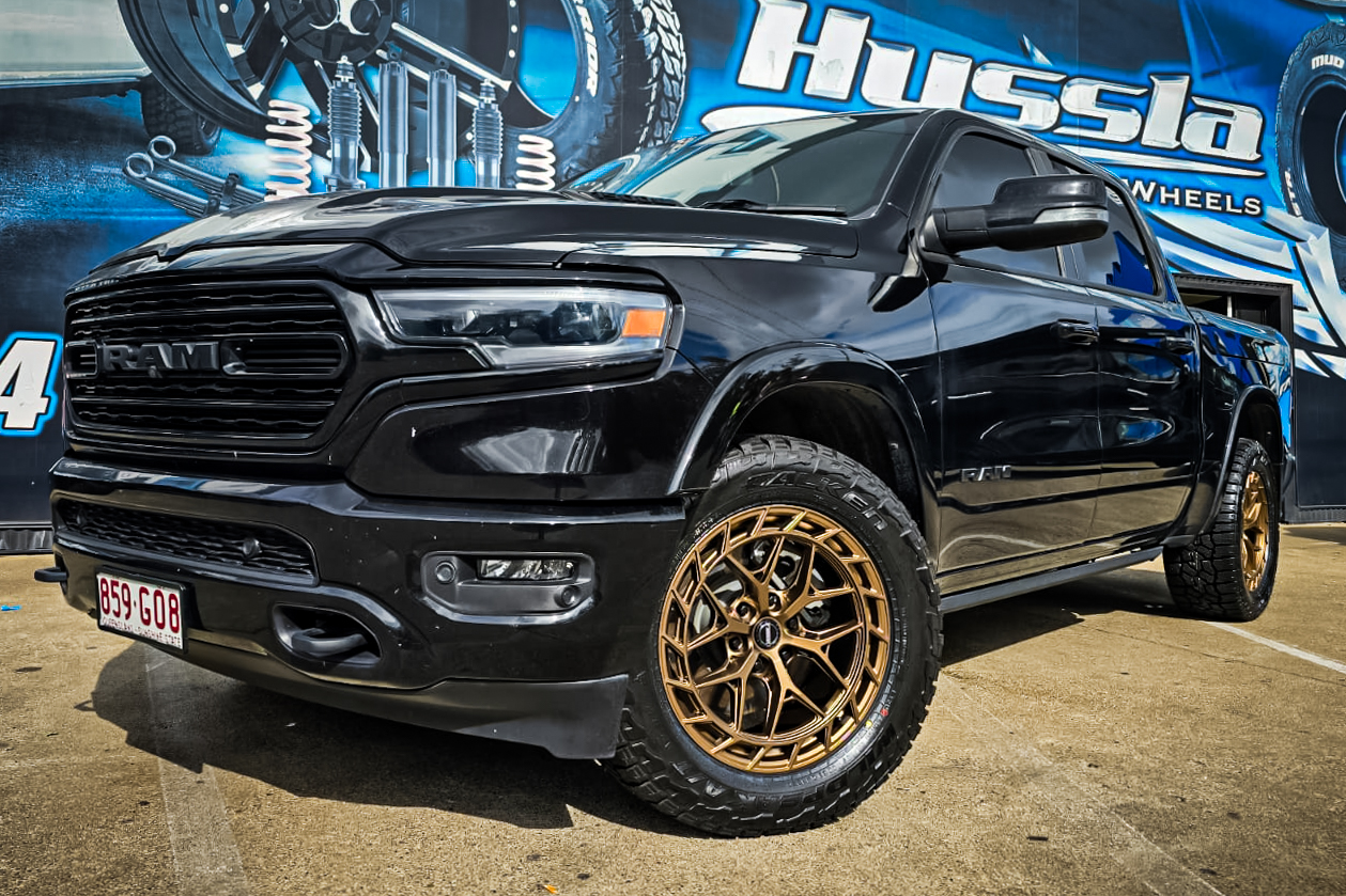 ram 1500 hussla gunner copper bronze wheel #17611