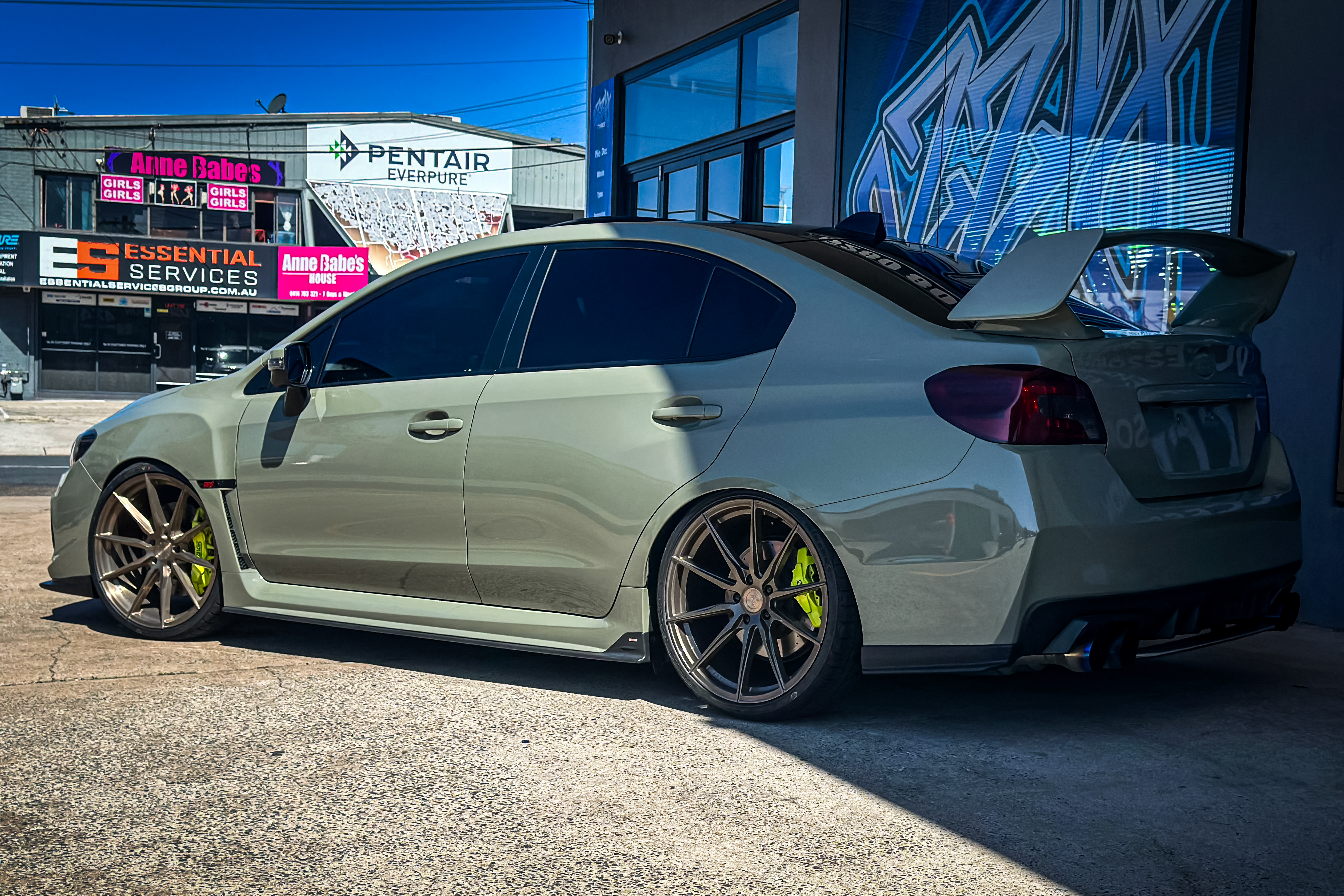 subaru wrx vertini rf1.1 titanium bronze wheel #17612