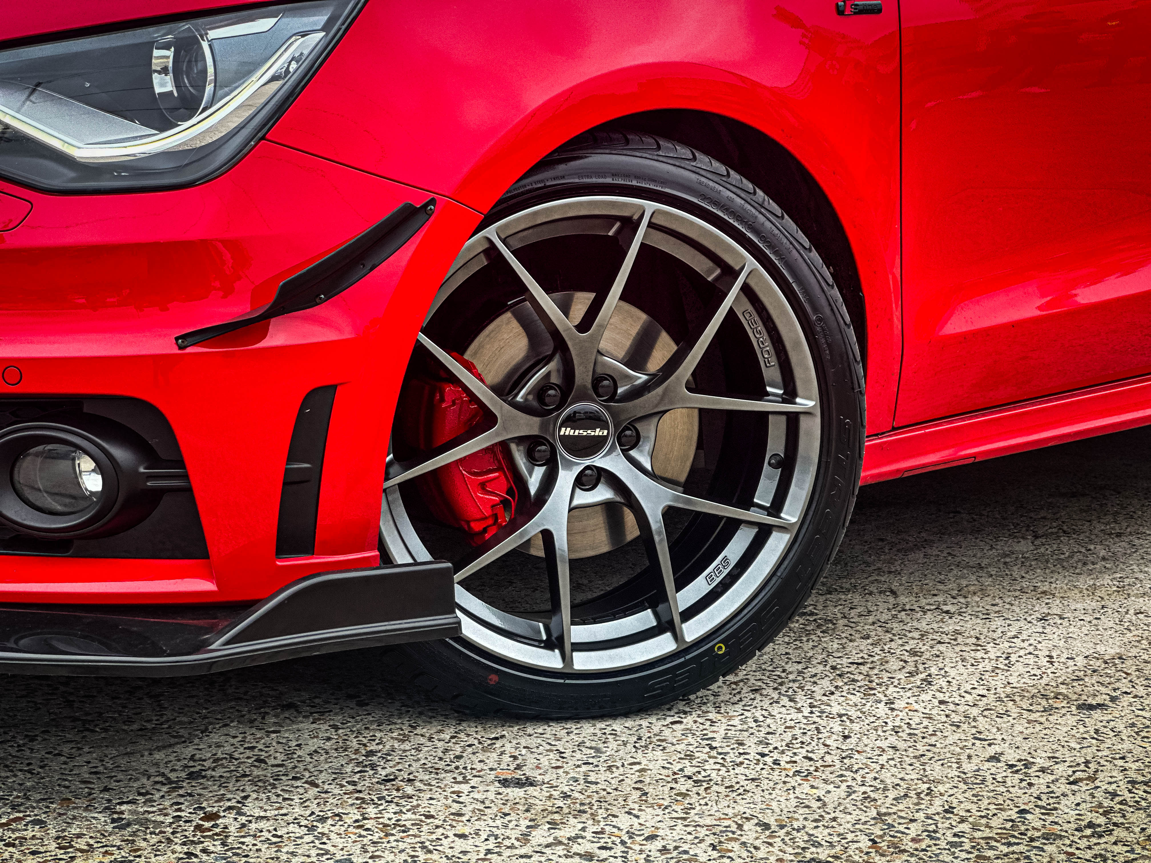 audi a1 hussla forged b5 diamond black wheel #17624